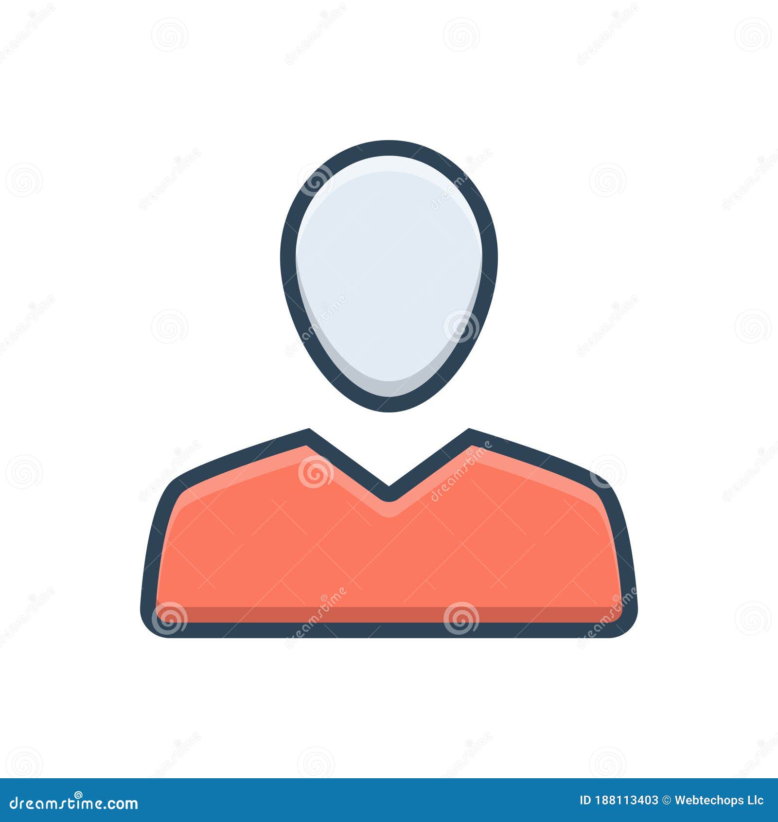 Color Illustration Icon for Customer, Person and User Stock ...