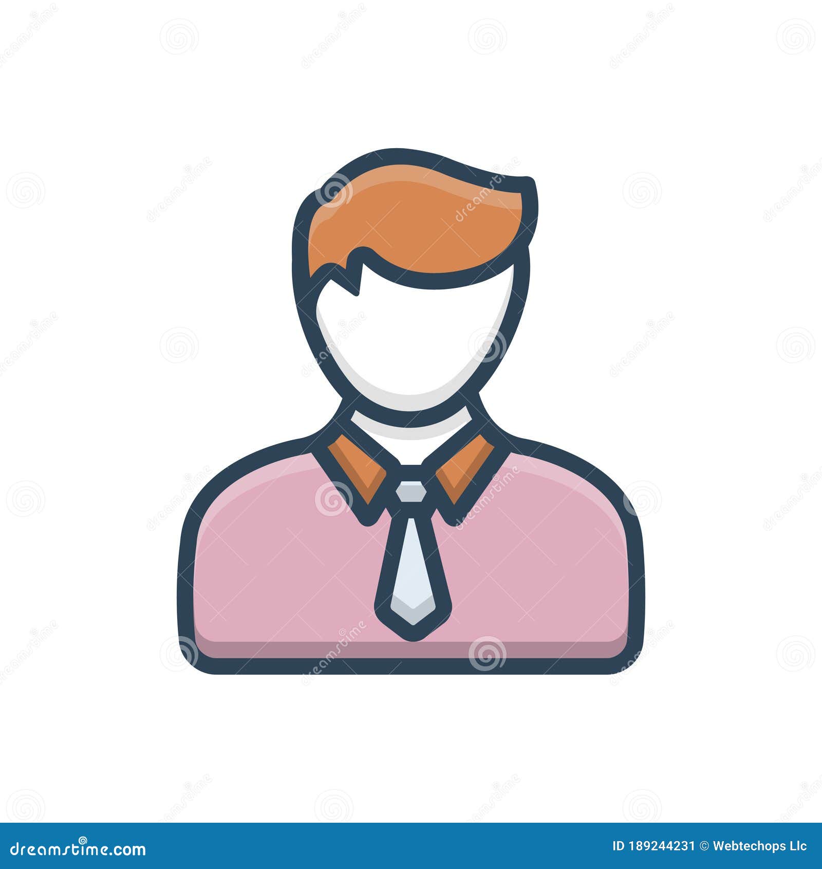 Color Illustration Icon for Customer, Person and Avatar Stock ...