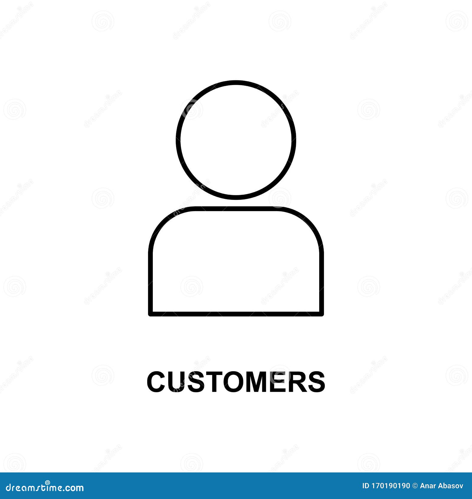 Customer Icon. Element of Simple Web Icon with Name for Mobile Concept ...
