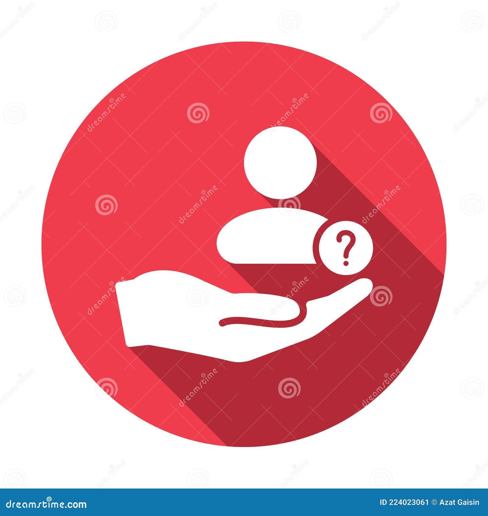 Customer Icon with Question Mark. Customer Icon and Help, How To, Info ...