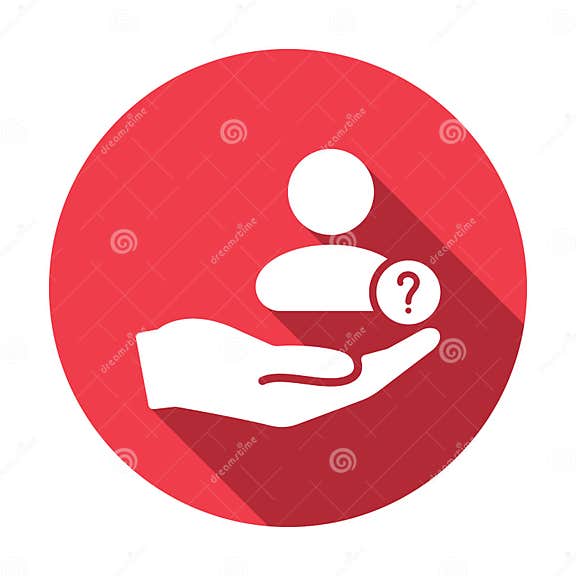 Customer Icon with Question Mark. Customer Icon and Help, How To, Info ...