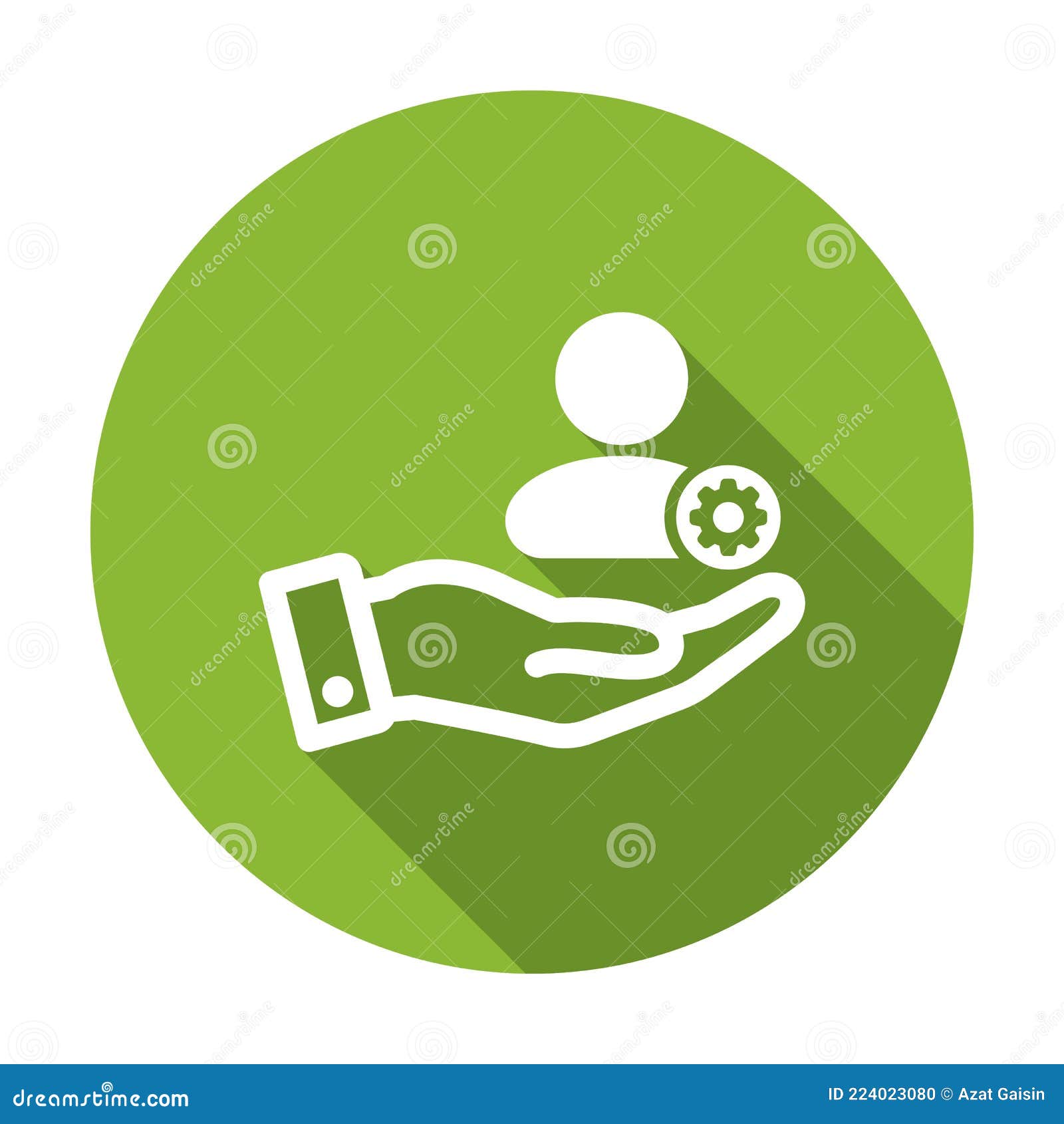 Customer Icon with Settings Sign. Customer Icon and Customize, Setup ...