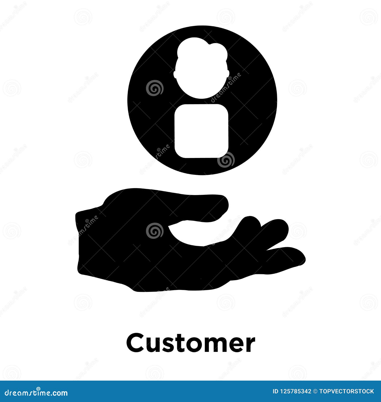 Customer Icon Vector Isolated On White Background, Logo Concept Stock ...