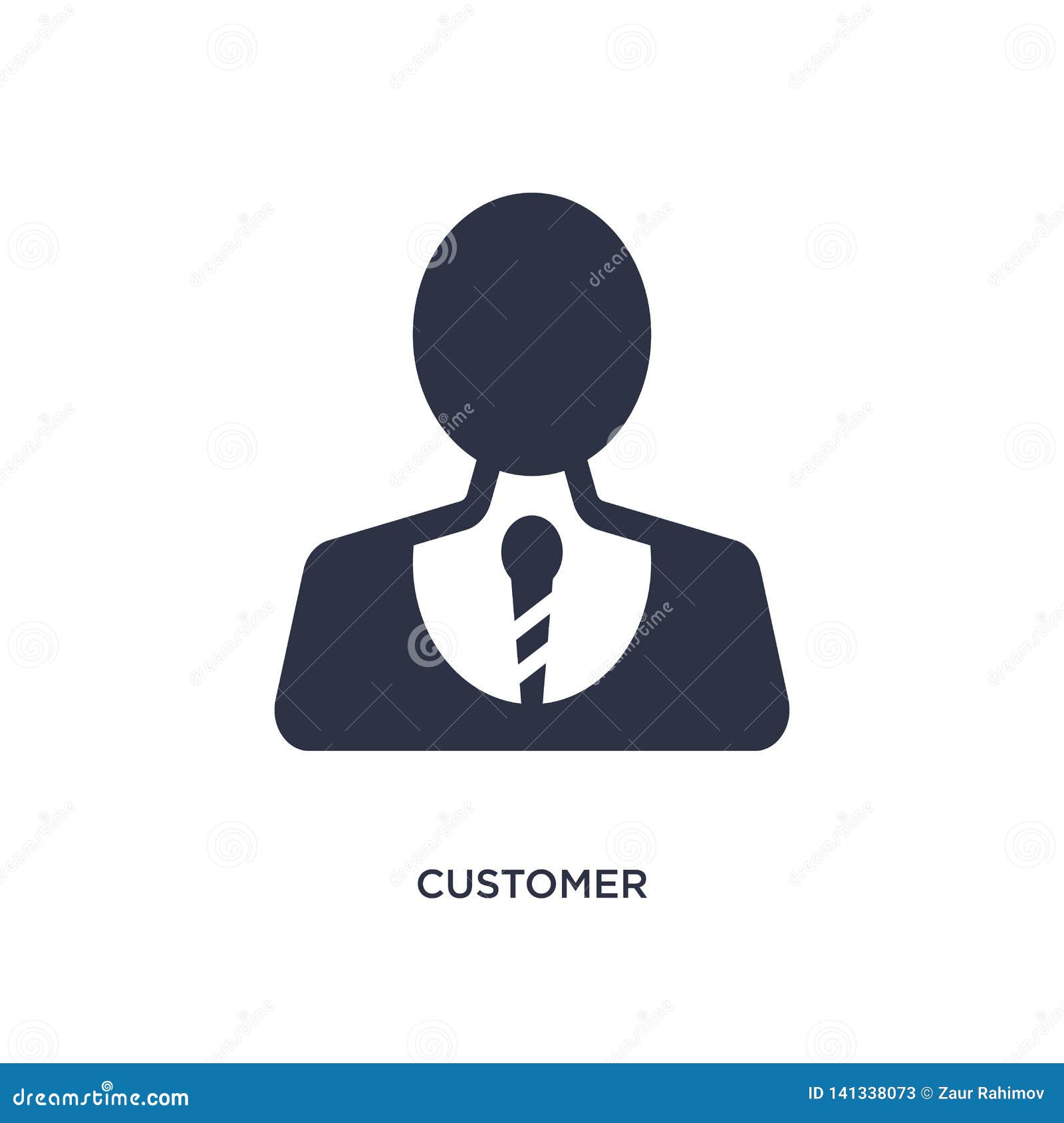 Customer Icon on White Background. Simple Element Illustration from ...