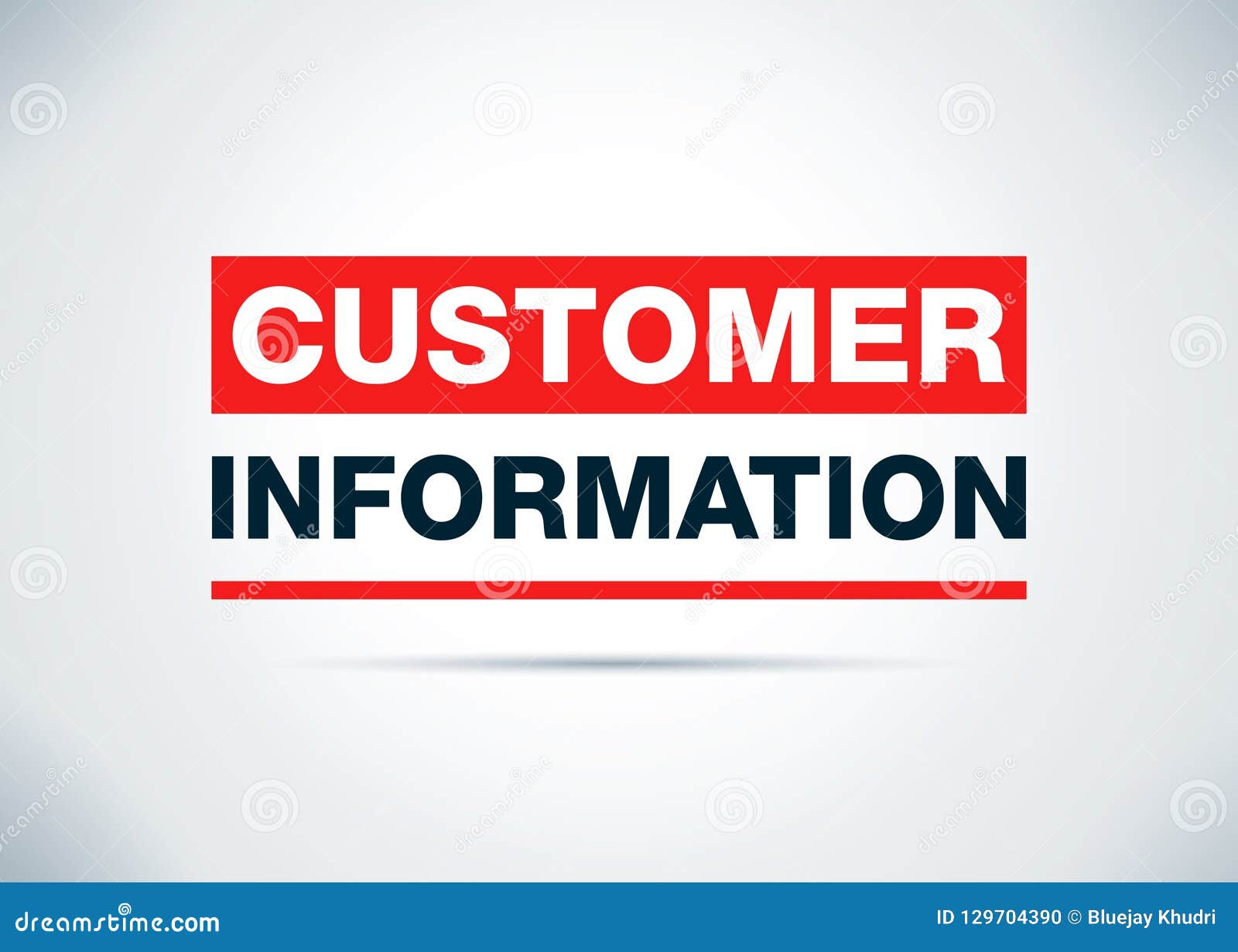 Customer Information Abstract Flat Background Design Illustration Stock ...