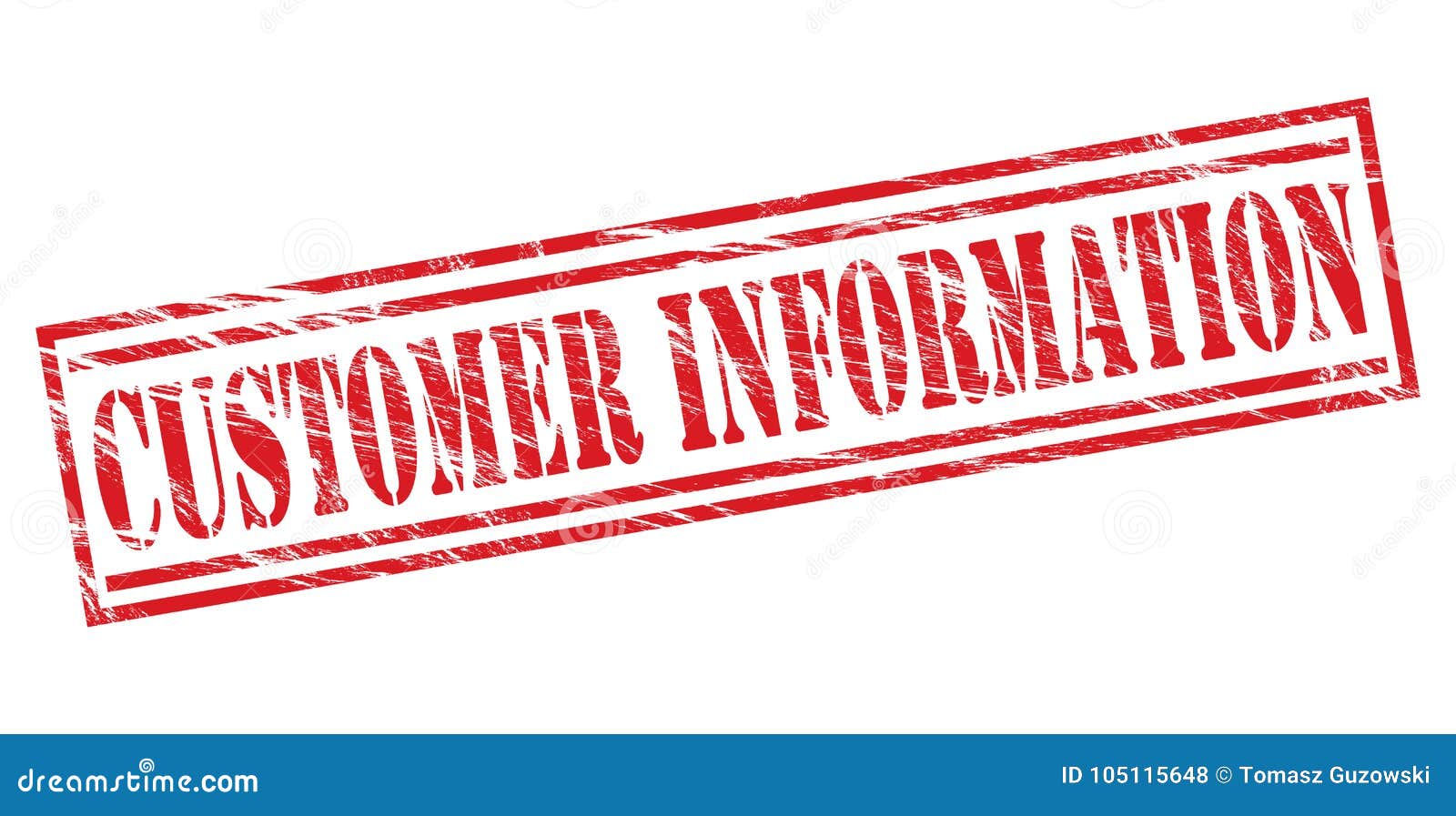 Customer information stamp stock illustration. Illustration of icon ...