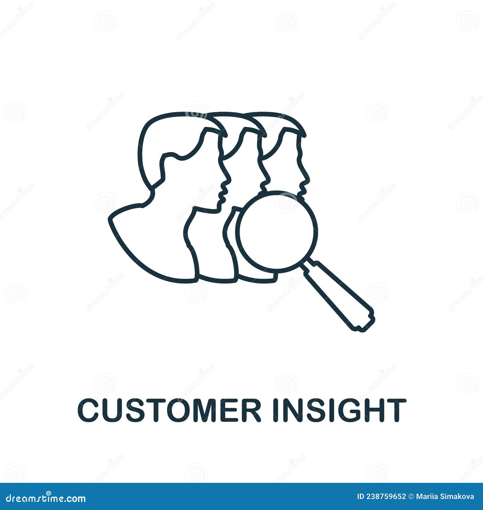 Customer Insight Icon. Monochrome Sign From Digital Transformation ...