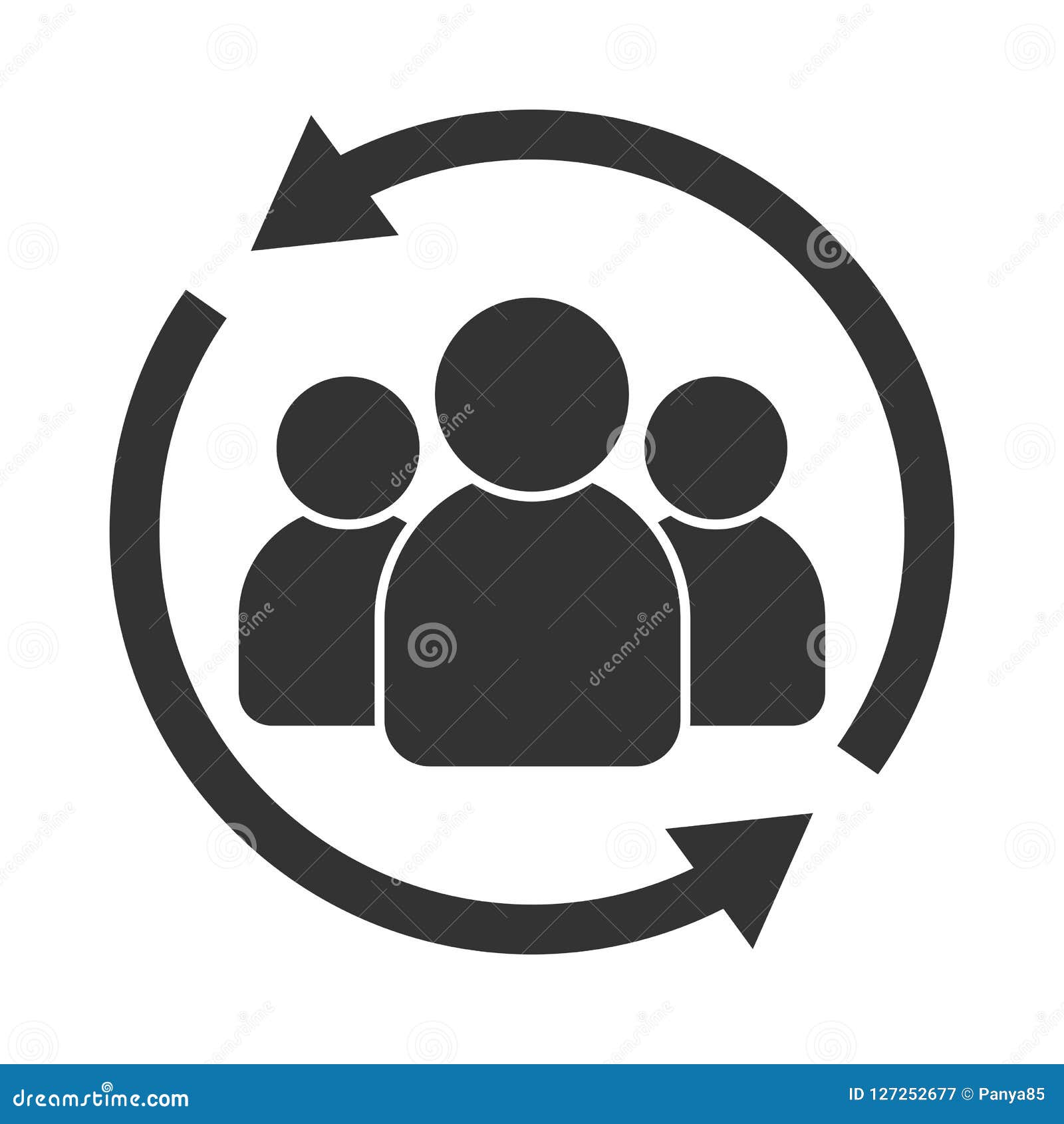 Customer Interaction Icon. Client Returning or Renention Symbol Stock ...