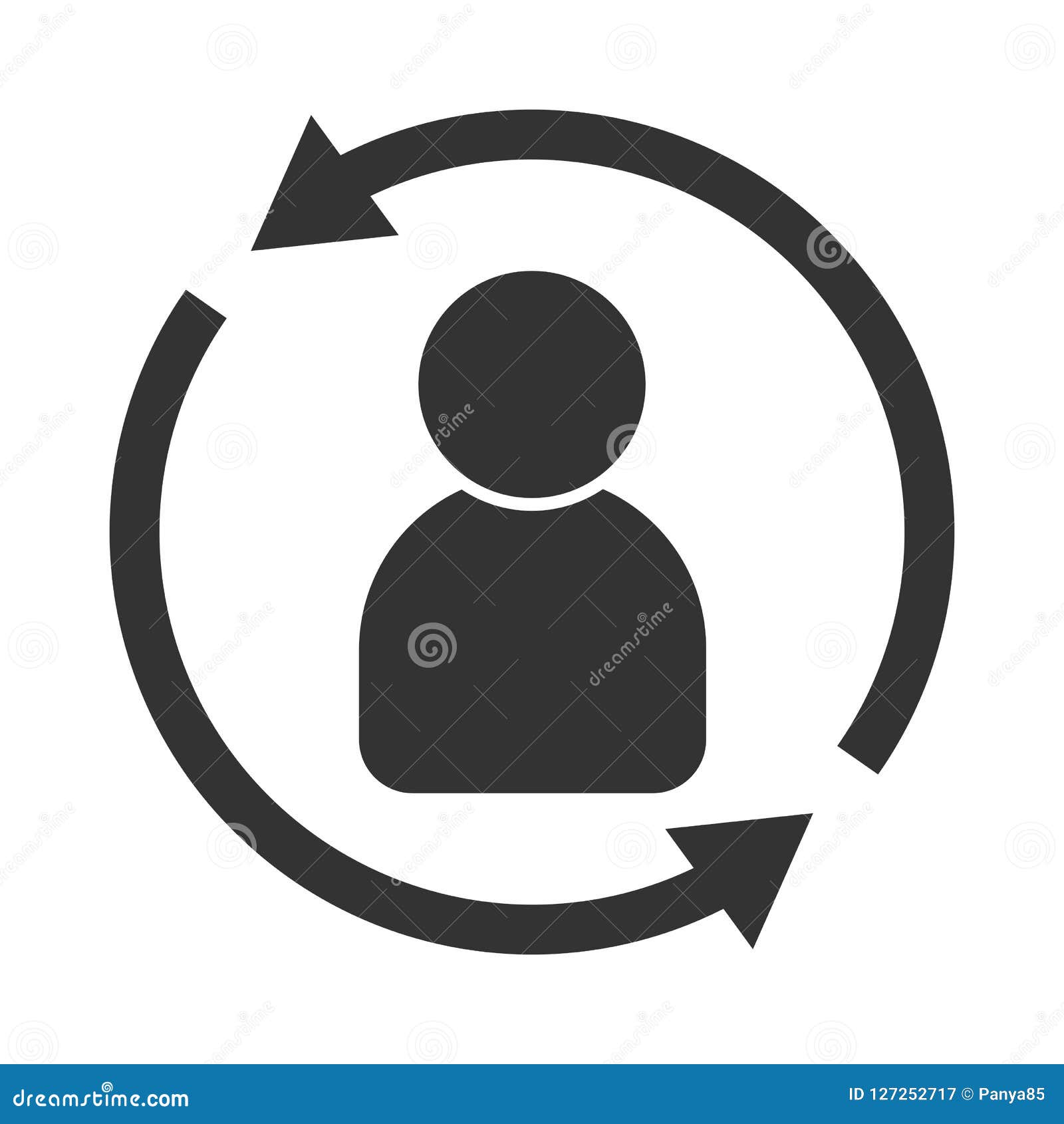 Customer Interaction Icon. Client Returning or Renention Symbol Stock ...