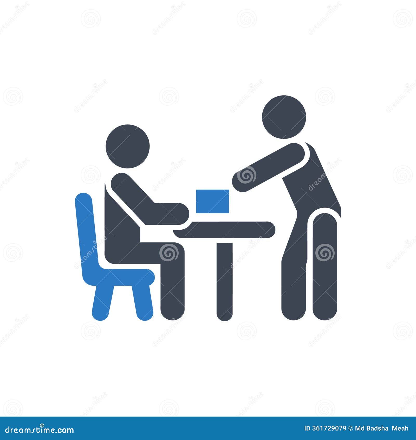 Customer Interaction Icon stock illustration. Illustration of icon ...