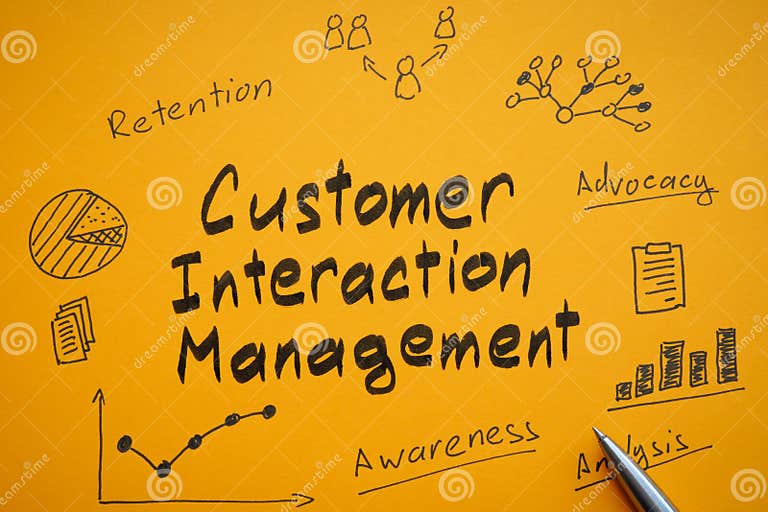 Customer Interaction Management. Optimizing Communication. Stock Image ... Customer Interaction Management. Optimizing Communication. Stock Image ...