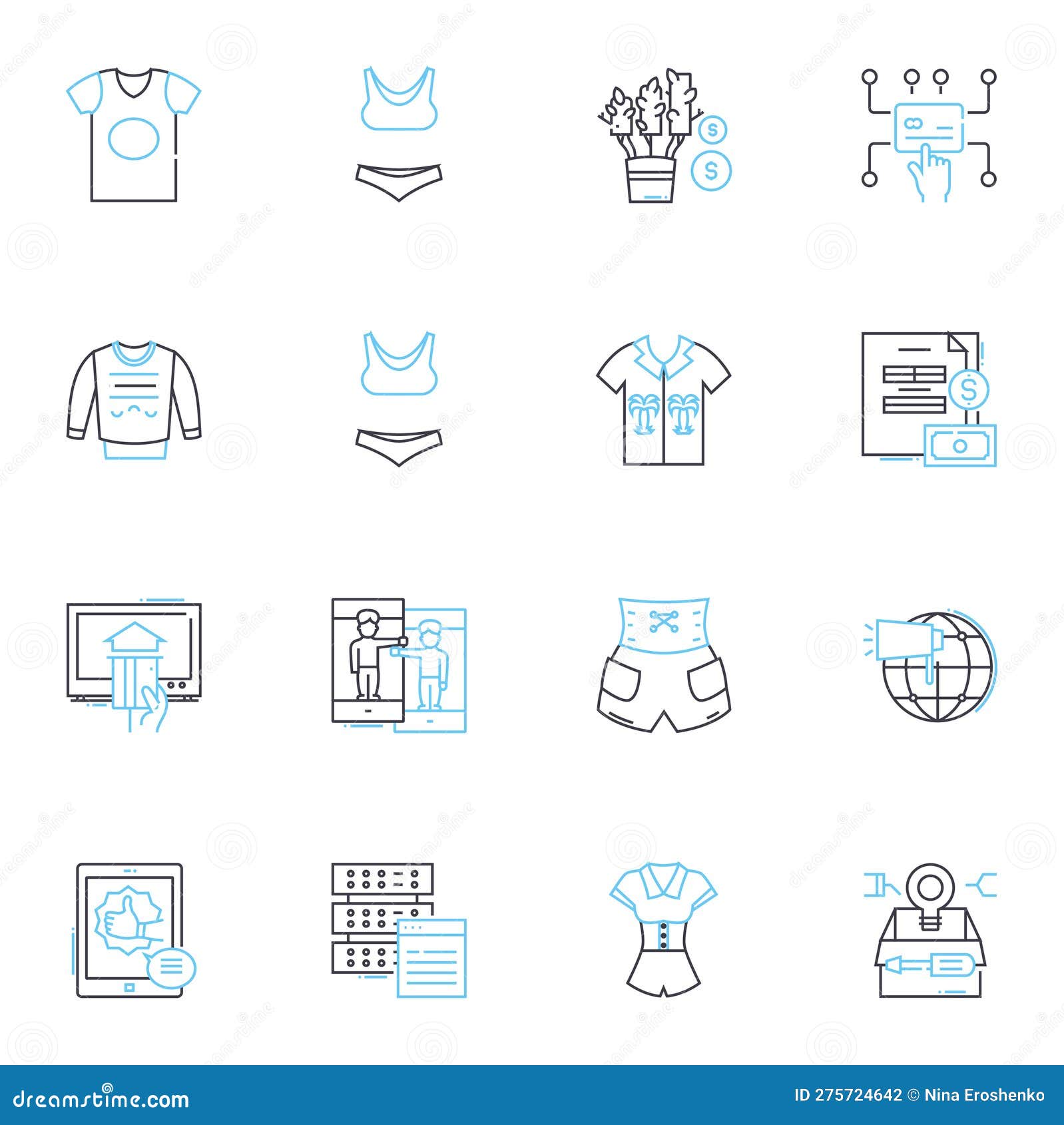 Customer Journey Linear Icons Set. Mapping, Touchpoints, Experience ...