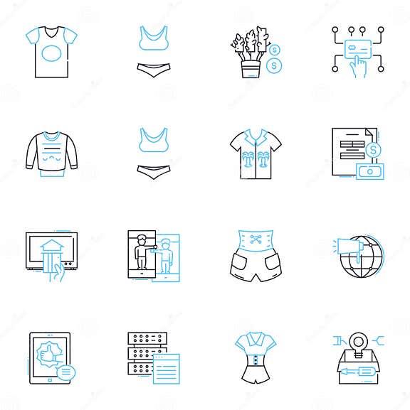 Customer Journey Linear Icons Set. Mapping, Touchpoints, Experience ...
