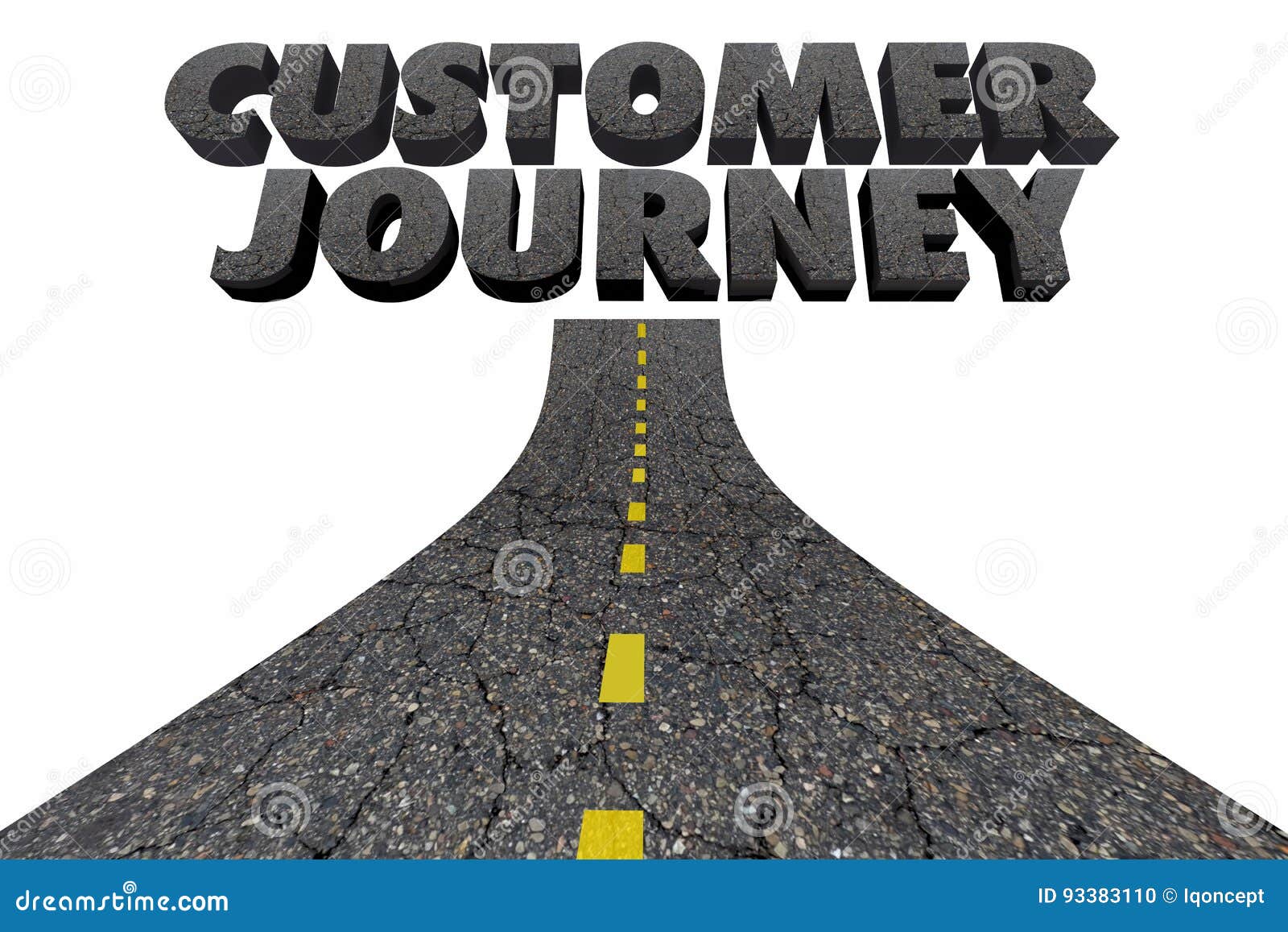 Customer Journey Road Marketing Process Tracking Stock Illustration ...