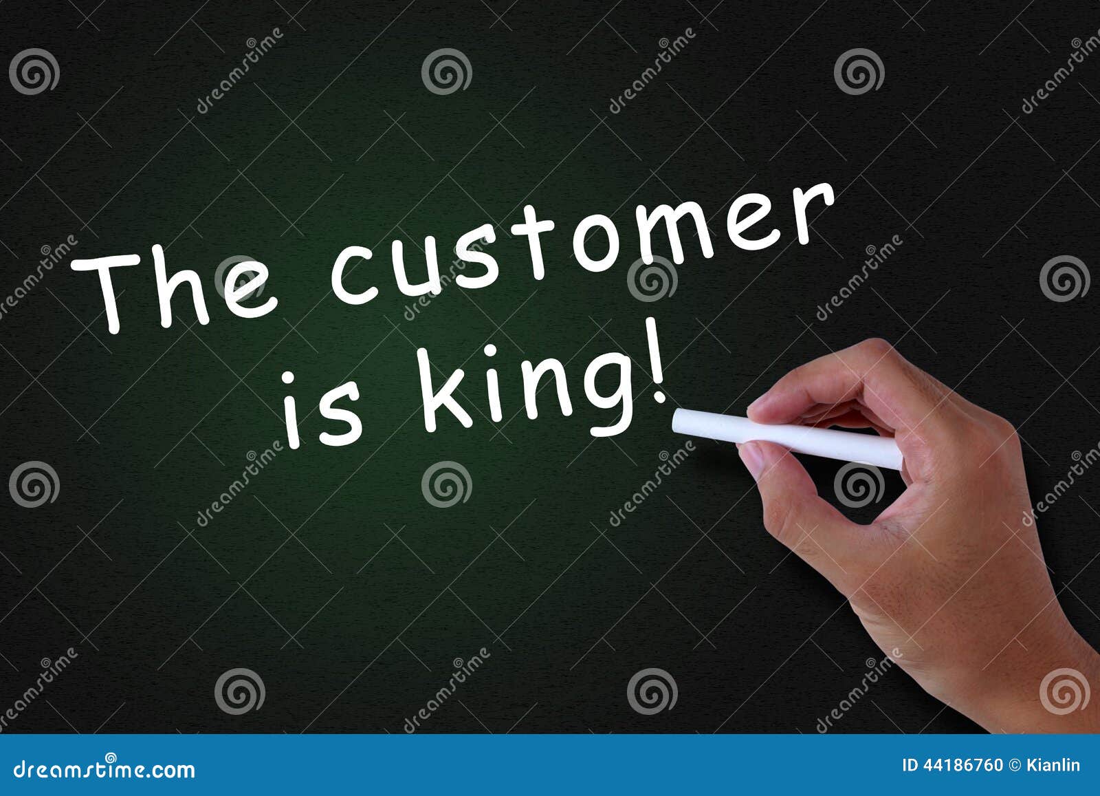 The customer is king stock photo. Image of friendly, kindness - 44186760