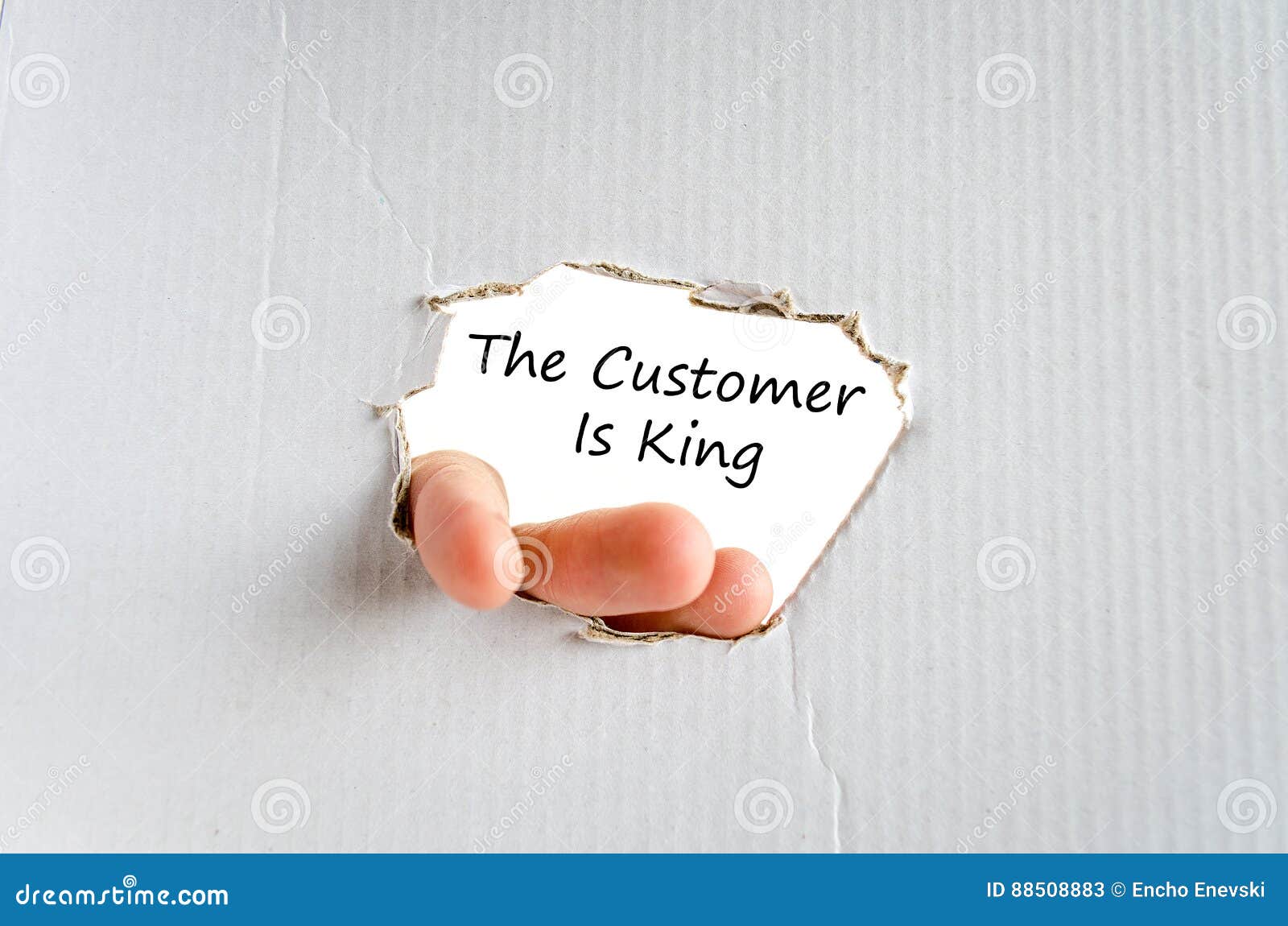 The Customer is King Text Concept Stock Image - Image of business ...