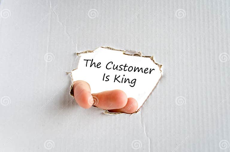 The Customer is King Text Concept Stock Image - Image of business ...