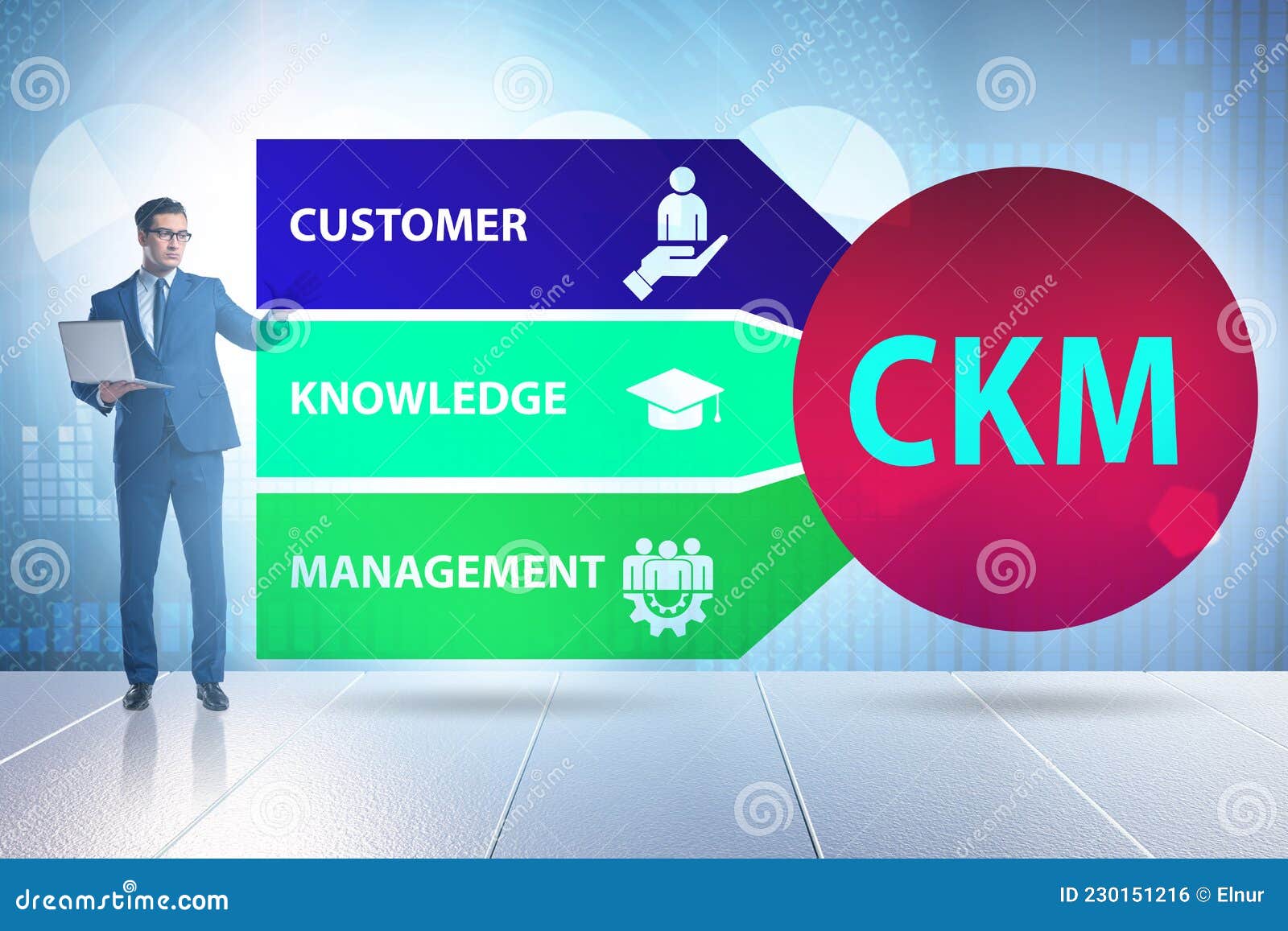 Customer Knowledge Management Business Concept Stock Illustration ...