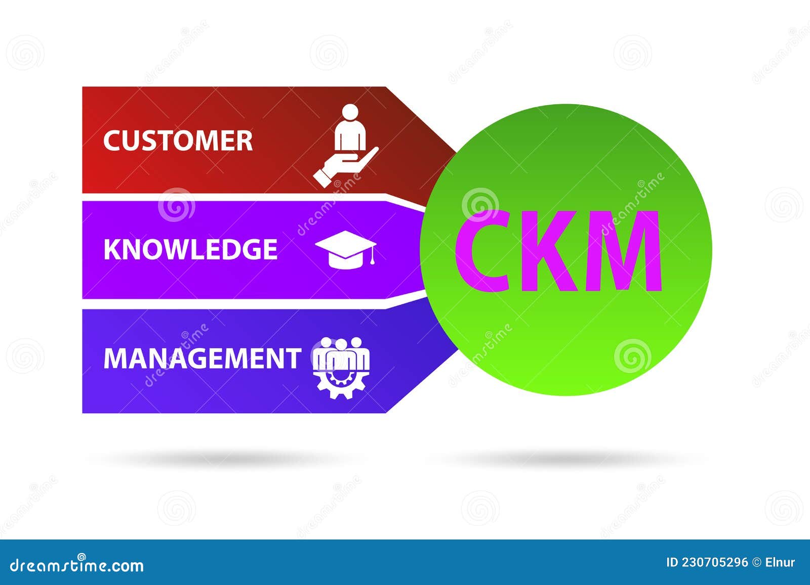 Customer Knowledge Management Business Concept Stock Illustration ...