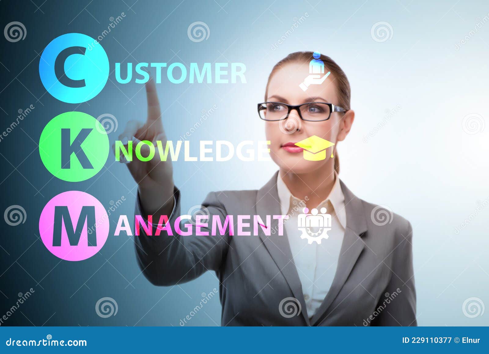Customer Knowledge Management Marketing Concept Stock Illustration ...