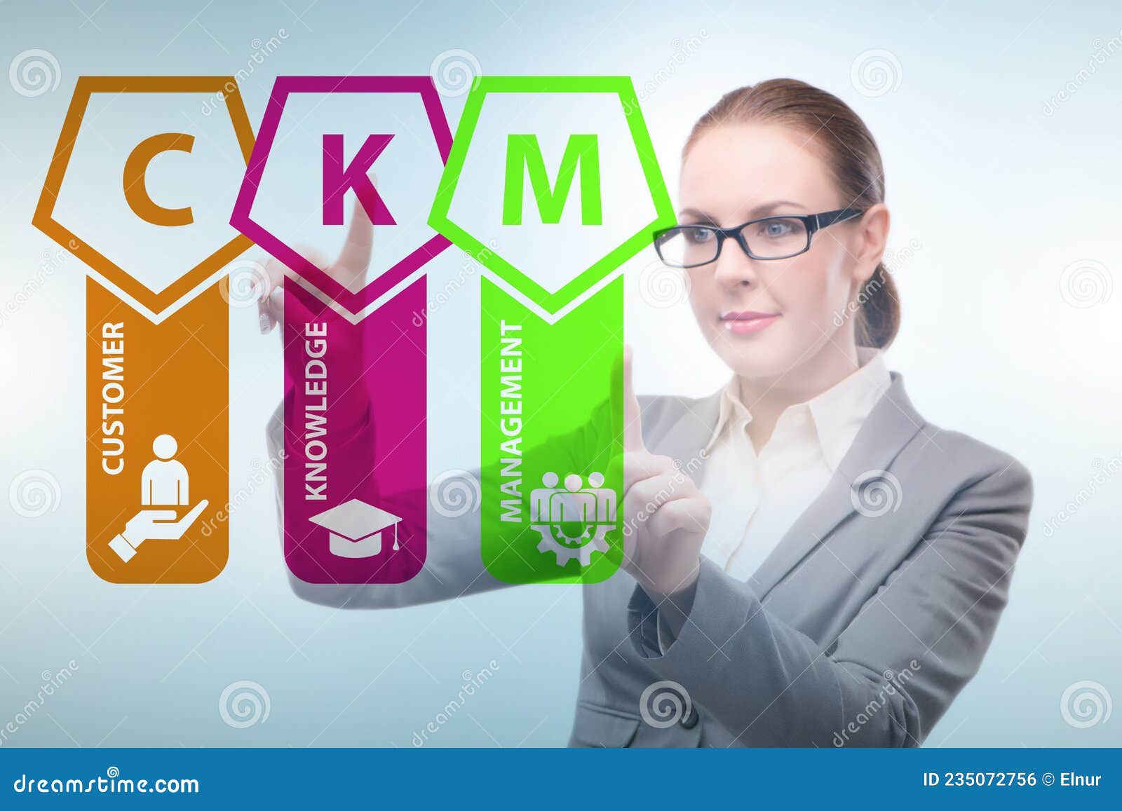 Customer Knowledge Management Marketing Concept Stock Illustration ...