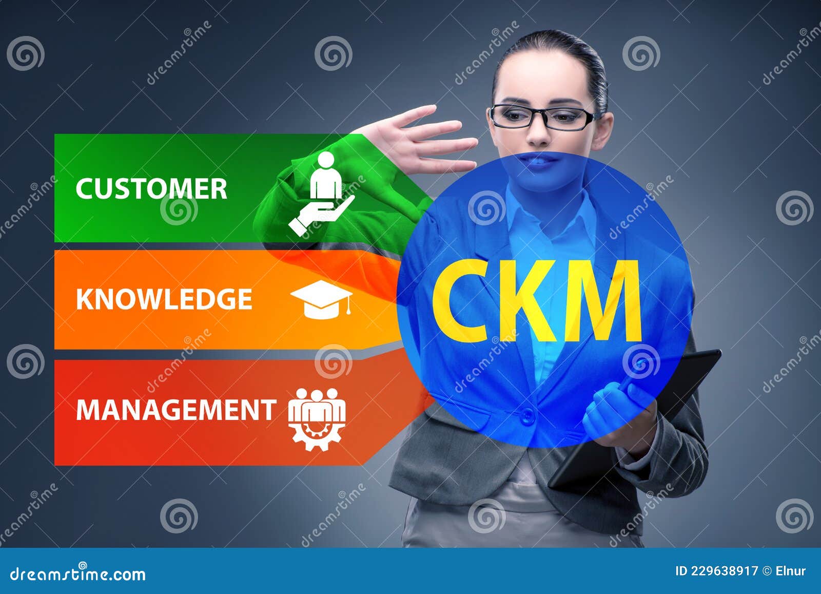 Customer Knowledge Management Marketing Concept Stock Image - Image of ...