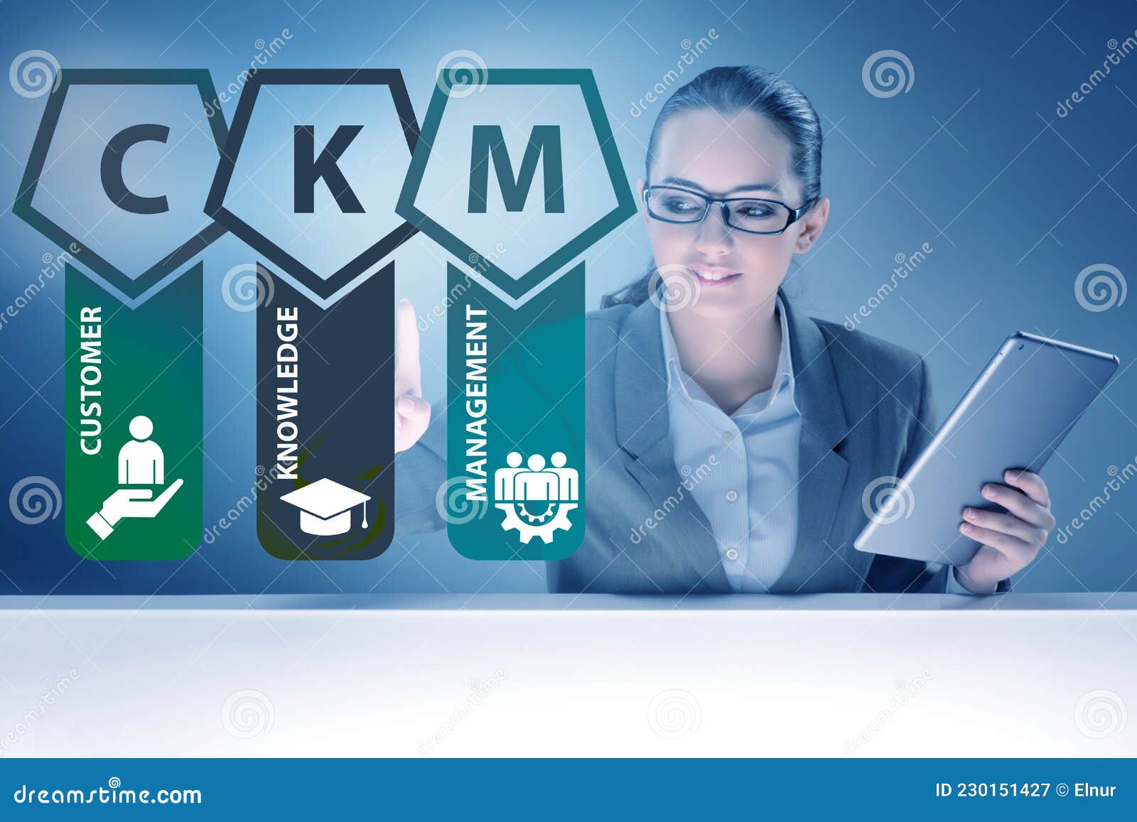 Customer Knowledge Management Marketing Concept Stock Image - Image of ...
