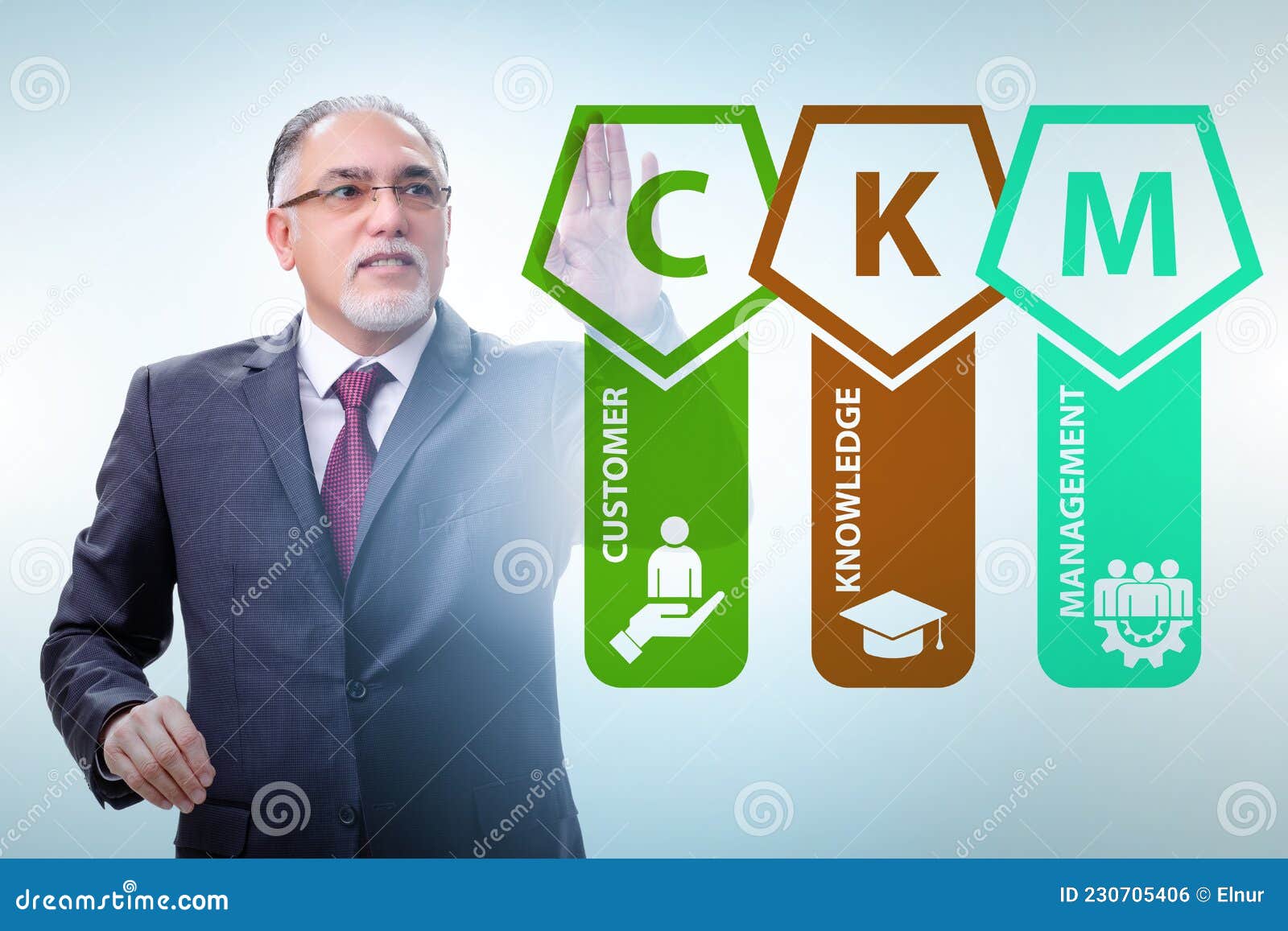 Customer Knowledge Management Marketing Concept Stock Illustration ...