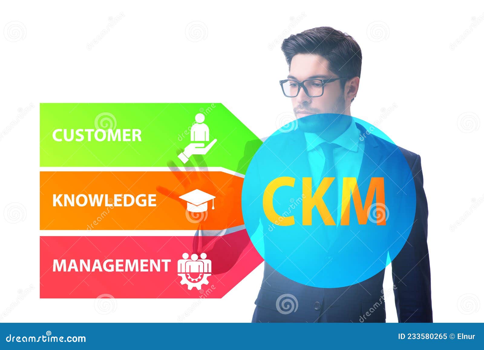 Customer Knowledge Management Marketing Concept Stock Image - Image of ...