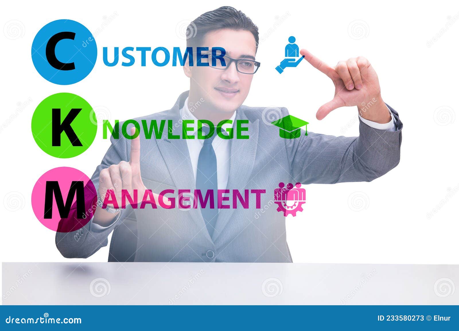 Customer Knowledge Management Marketing Concept Stock Image - Image of ...