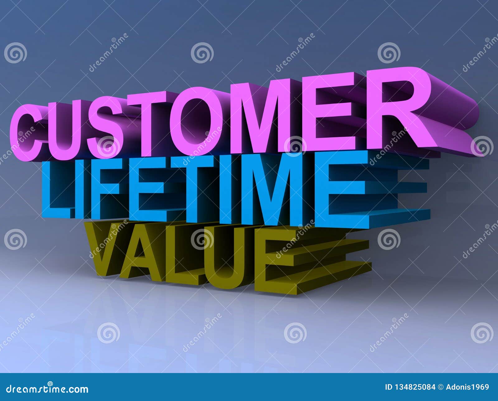 Customer Lifetime Value Heading Stock Illustration - Illustration of ...