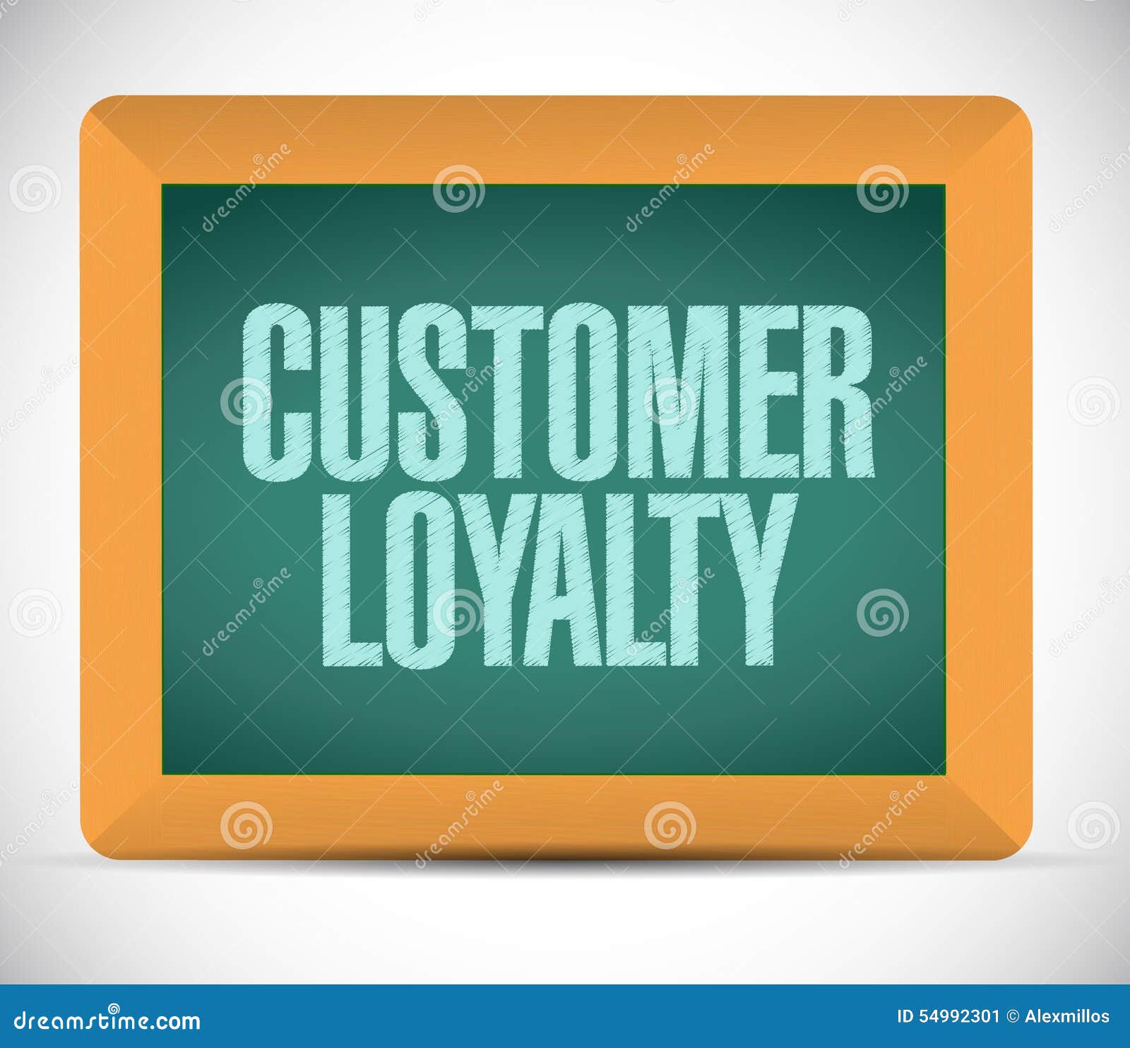 Customer Loyalty Board Sign Concept Stock Illustration - Illustration ...