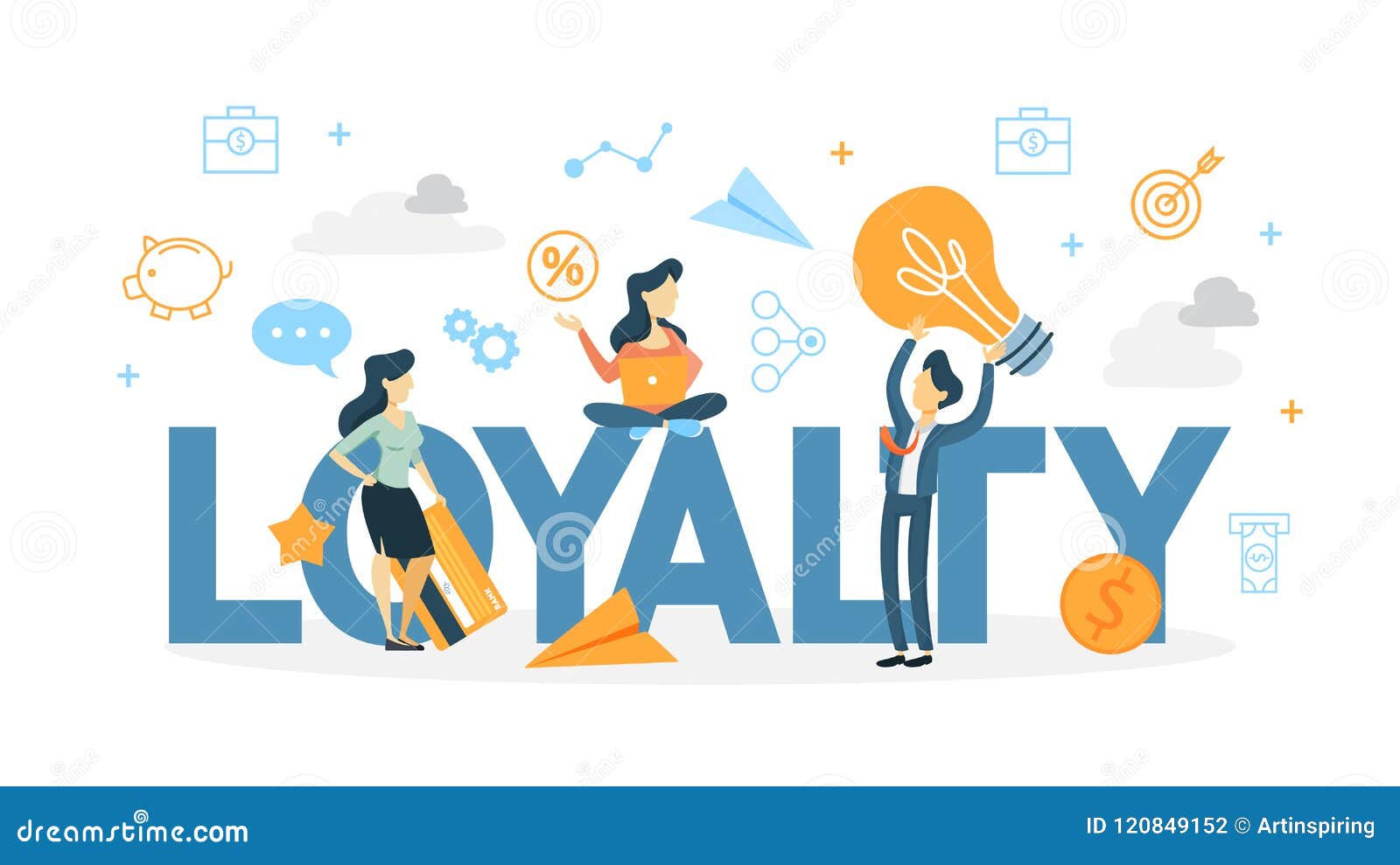 Customer Loyalty Concept Illustration Stock Vector - Illustration of ...