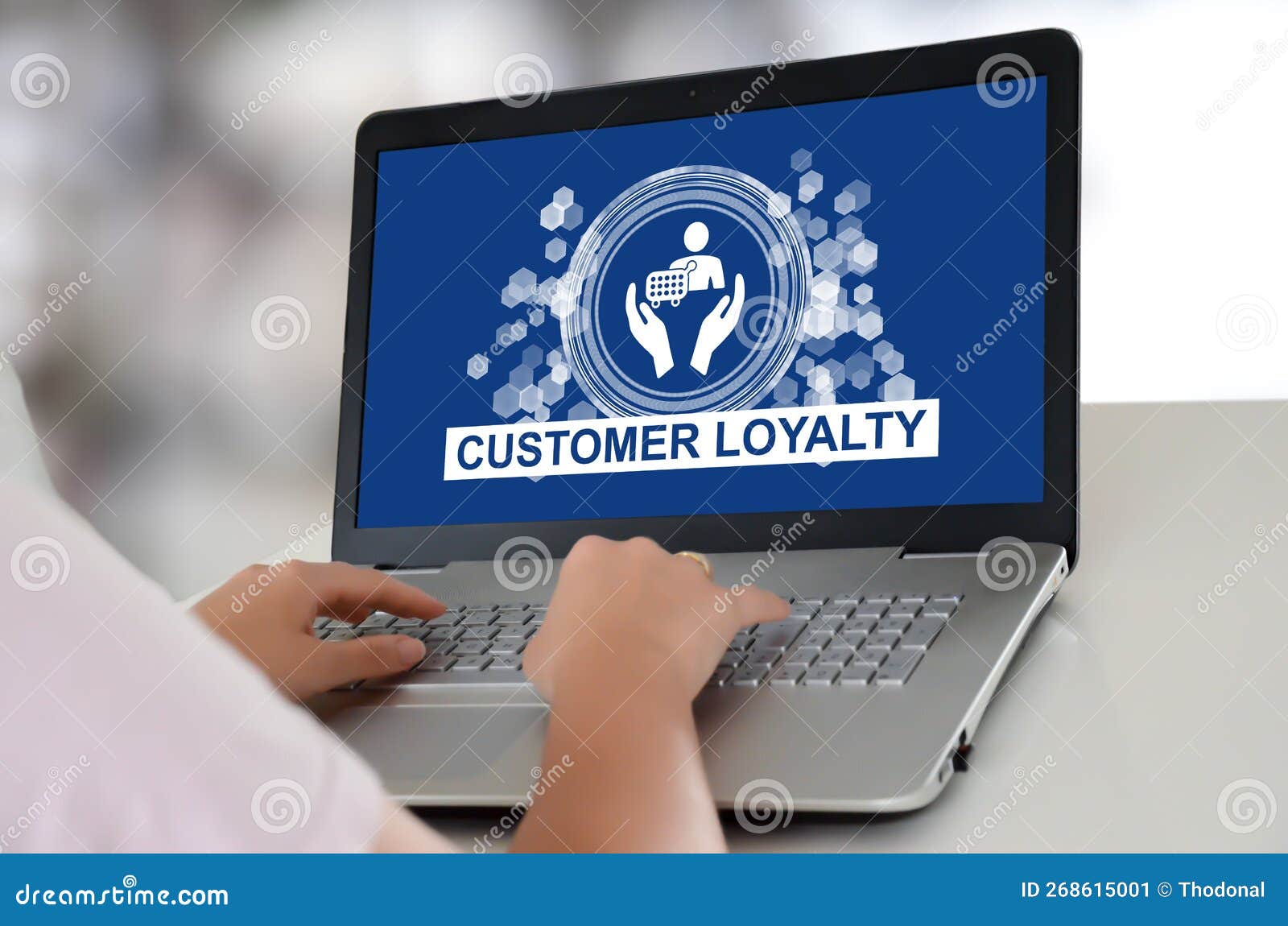 Customer Loyalty Concept on a Laptop Stock Image - Image of credit ...