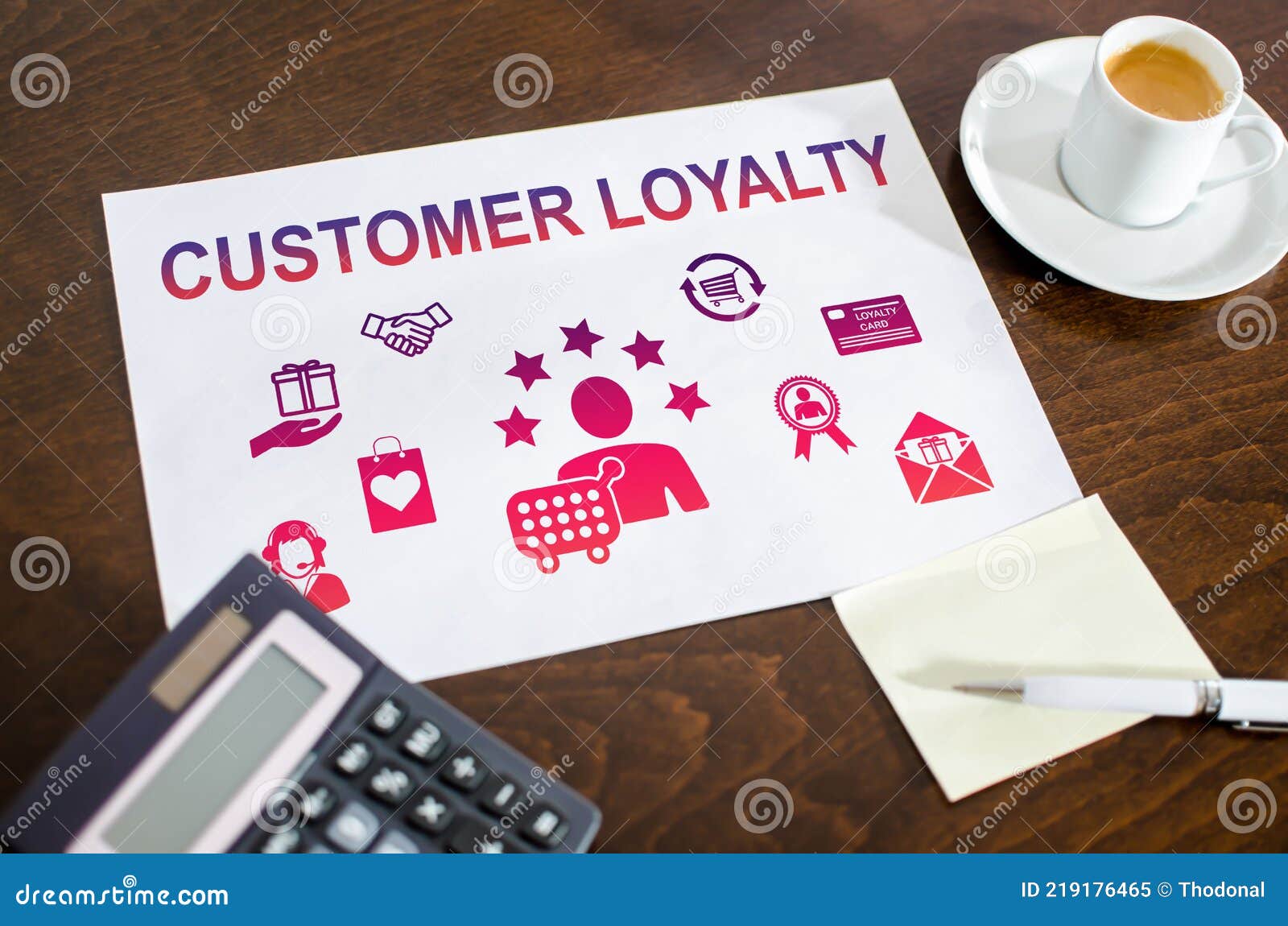 Customer Loyalty Concept on a Paper Stock Image - Image of business ...