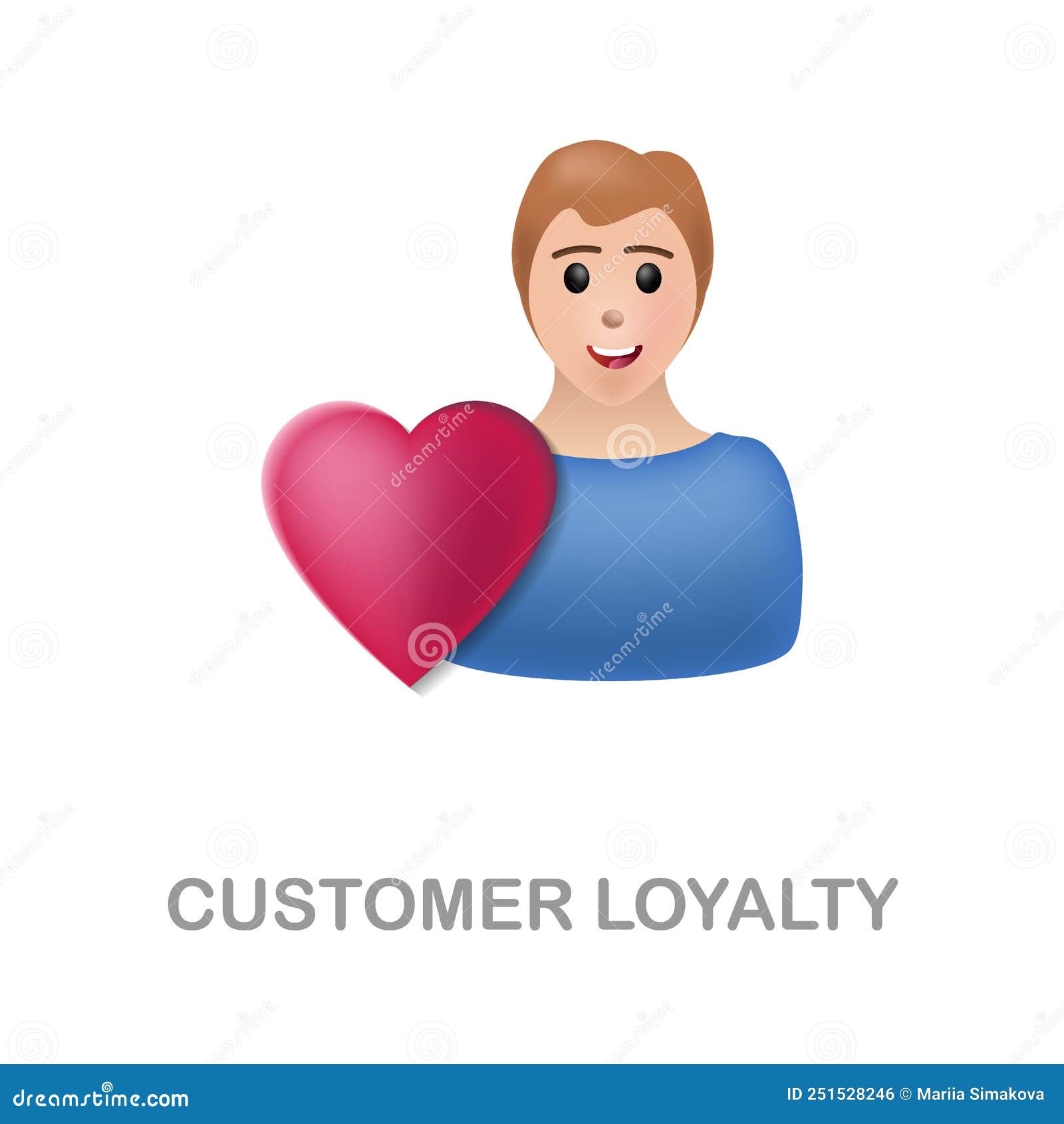Customer Loyalty Icon 3d Illustration from Customer Loyalty Collection ...