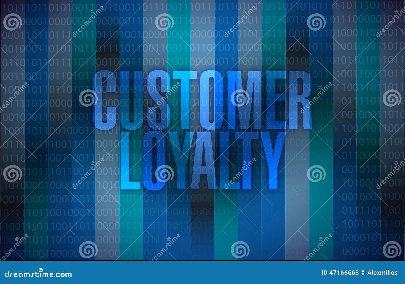 Customer Loyalty Message Sign Stock Illustration - Illustration of ...