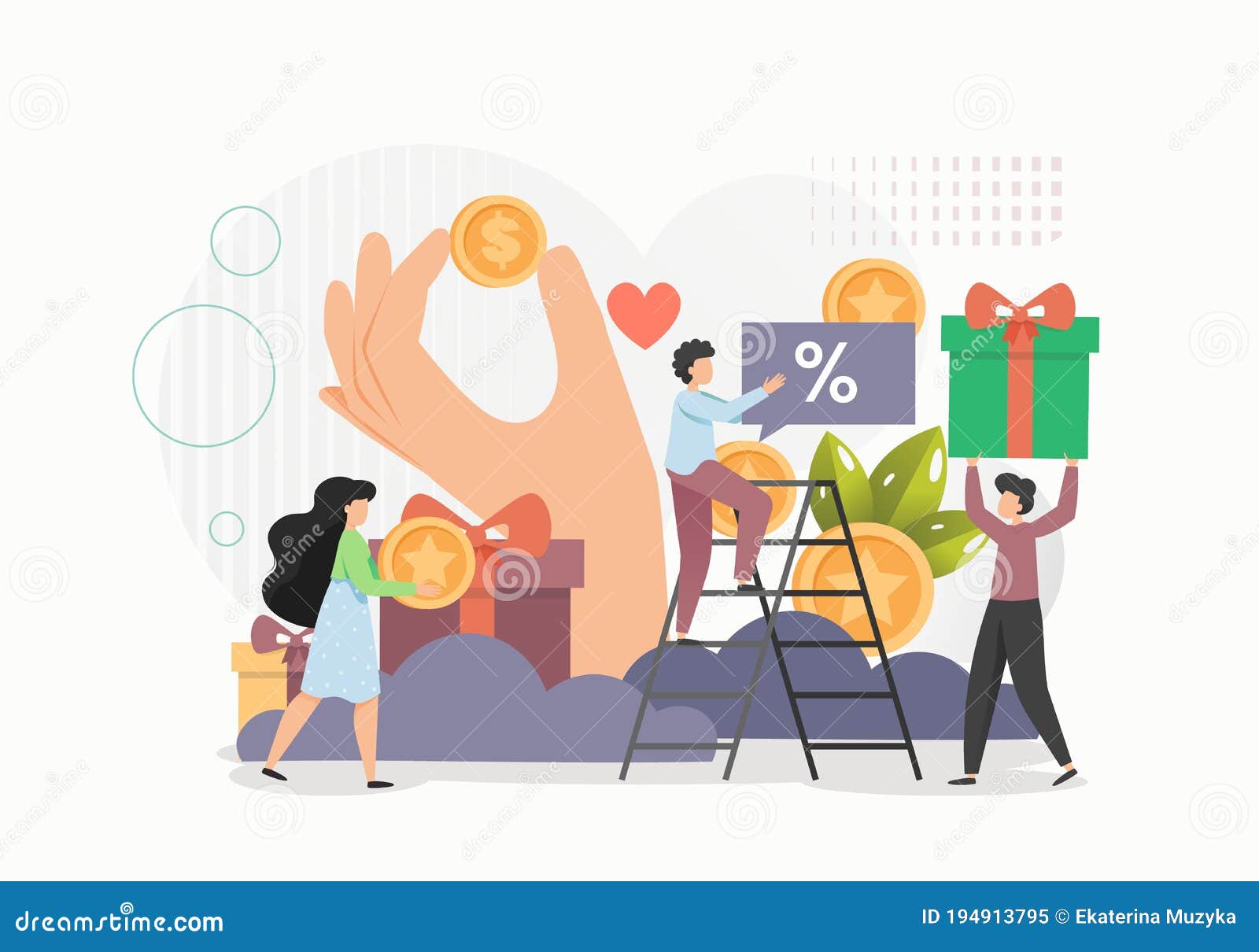 Customer Loyalty Program, Online Rewards Concept Flat Vector ... Customer Loyalty Program, Online Rewards Concept Flat Vector ...