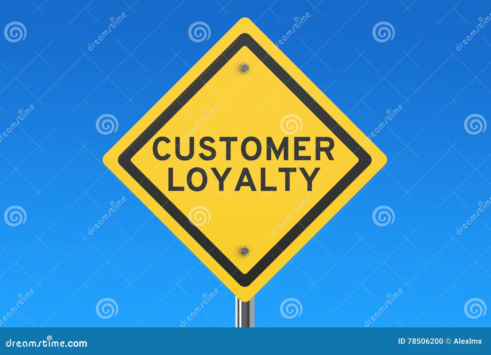 Customer loyalty road sign stock illustration. Illustration of sign ...