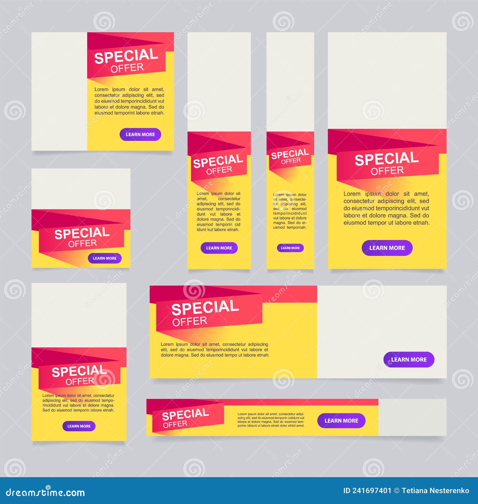 Customer Loyalty Special Offer Web Banner Design Template Stock Vector ...
