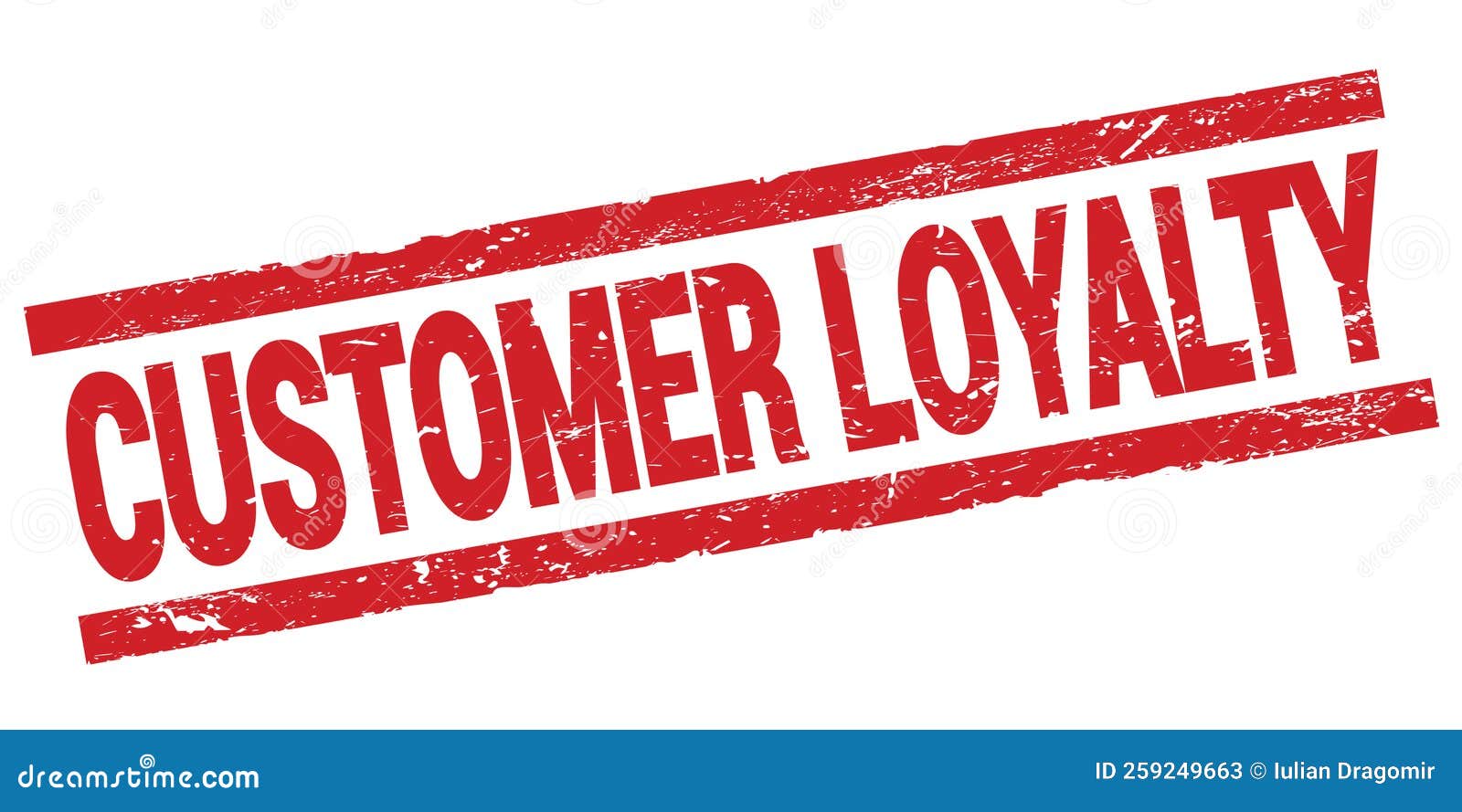 CUSTOMER LOYALTY Text on Red Rectangle Stamp Sign Stock Illustration ...