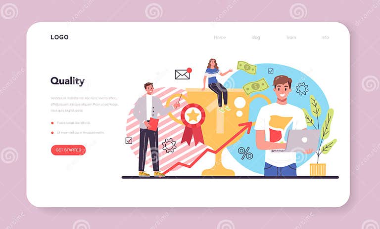 Customer Loyalty Web Banner or Landing Page. Marketing Program Stock ...