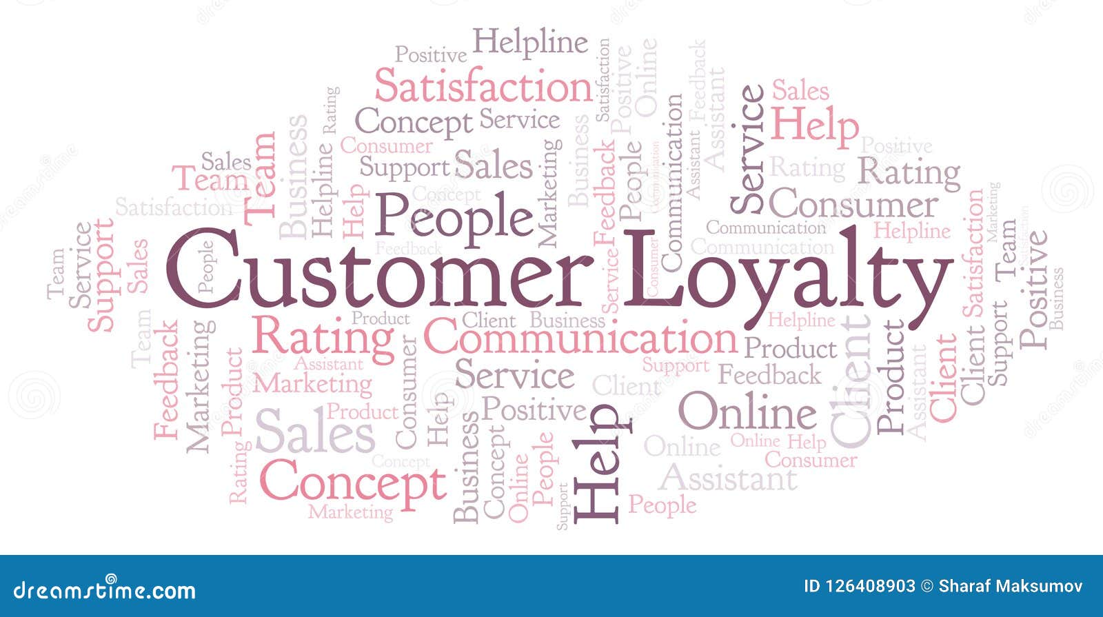 Customer Loyalty Word Cloud. Stock Illustration - Illustration of ...