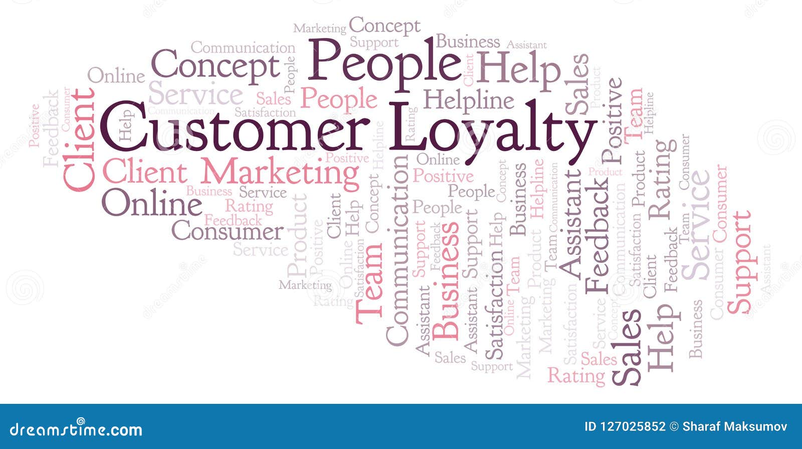 Customer Loyalty Word Cloud. Stock Illustration - Illustration of ...