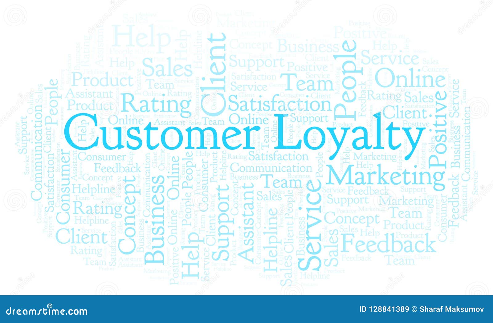 Customer Loyalty Word Cloud. Stock Illustration - Illustration of ...