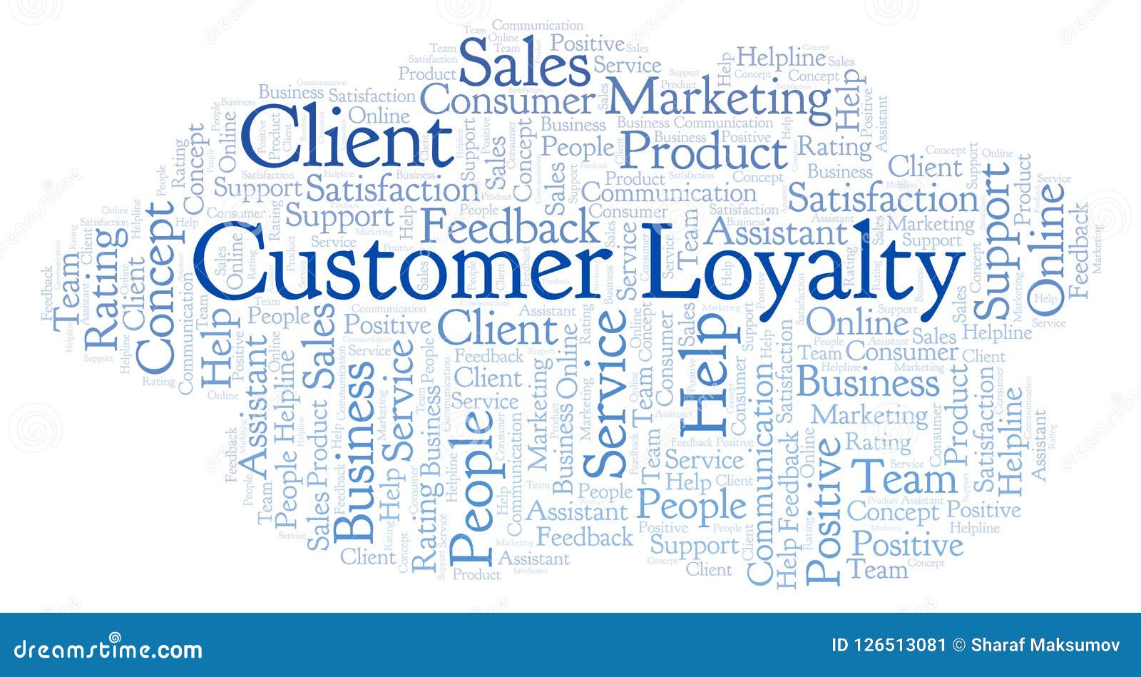 Customer Loyalty Word Cloud. Stock Illustration - Illustration of ...