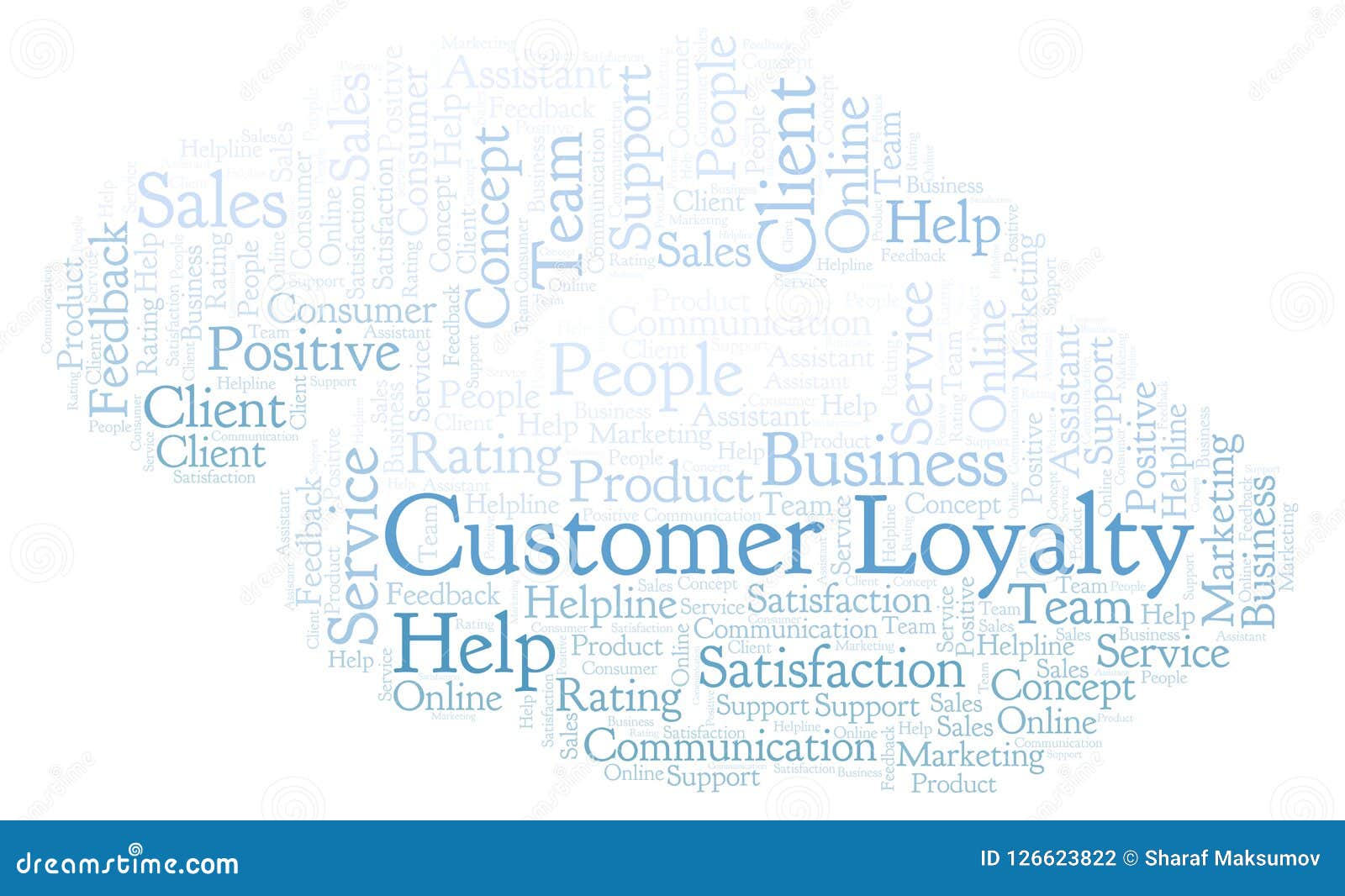 Customer Loyalty Word Cloud. Stock Illustration - Illustration of ...