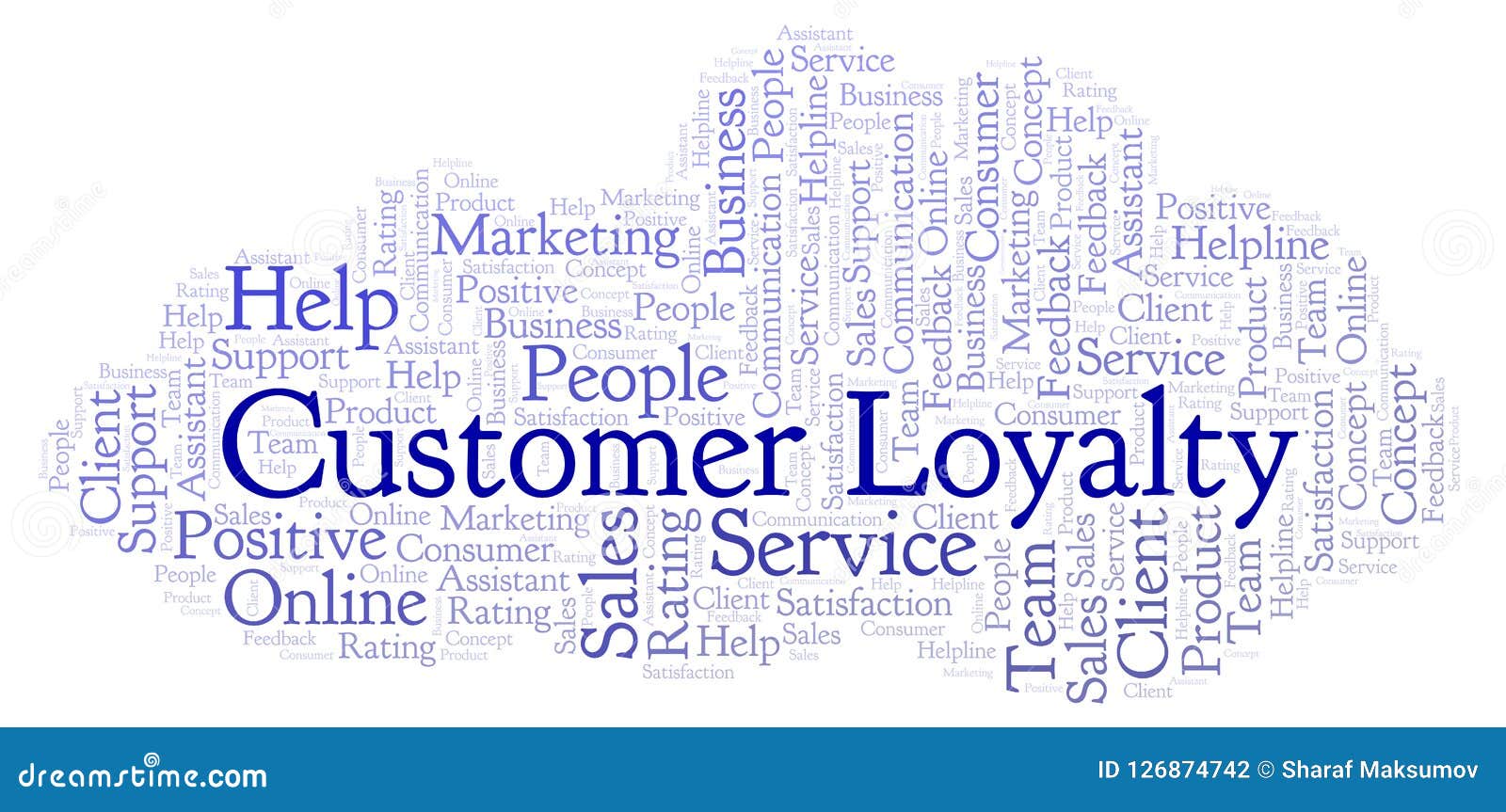 Customer Loyalty Word Cloud. Stock Illustration - Illustration of team ...