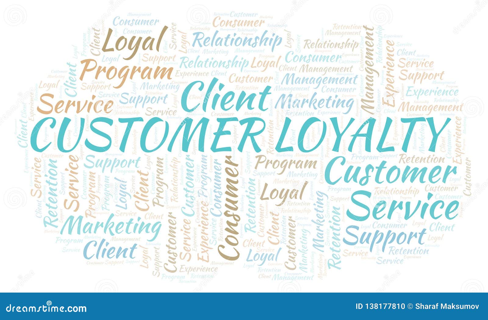 Customer Loyalty Word Cloud Stock Illustration - Illustration of ...