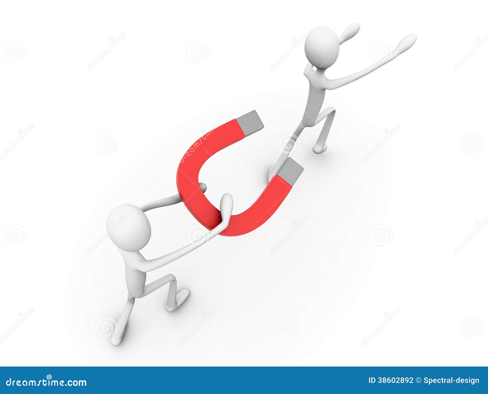 Customer Magnet stock illustration. Illustration of figure - 38602892
